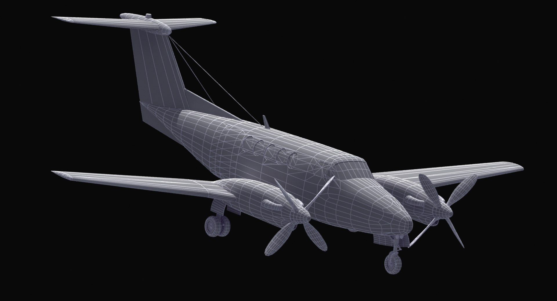 Beechcraft c12 huron 3D model - TurboSquid 1184051