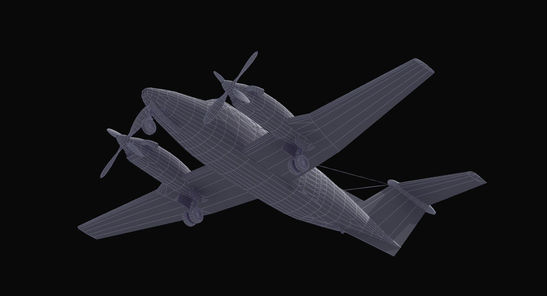 Beechcraft c12 huron 3D model - TurboSquid 1184051