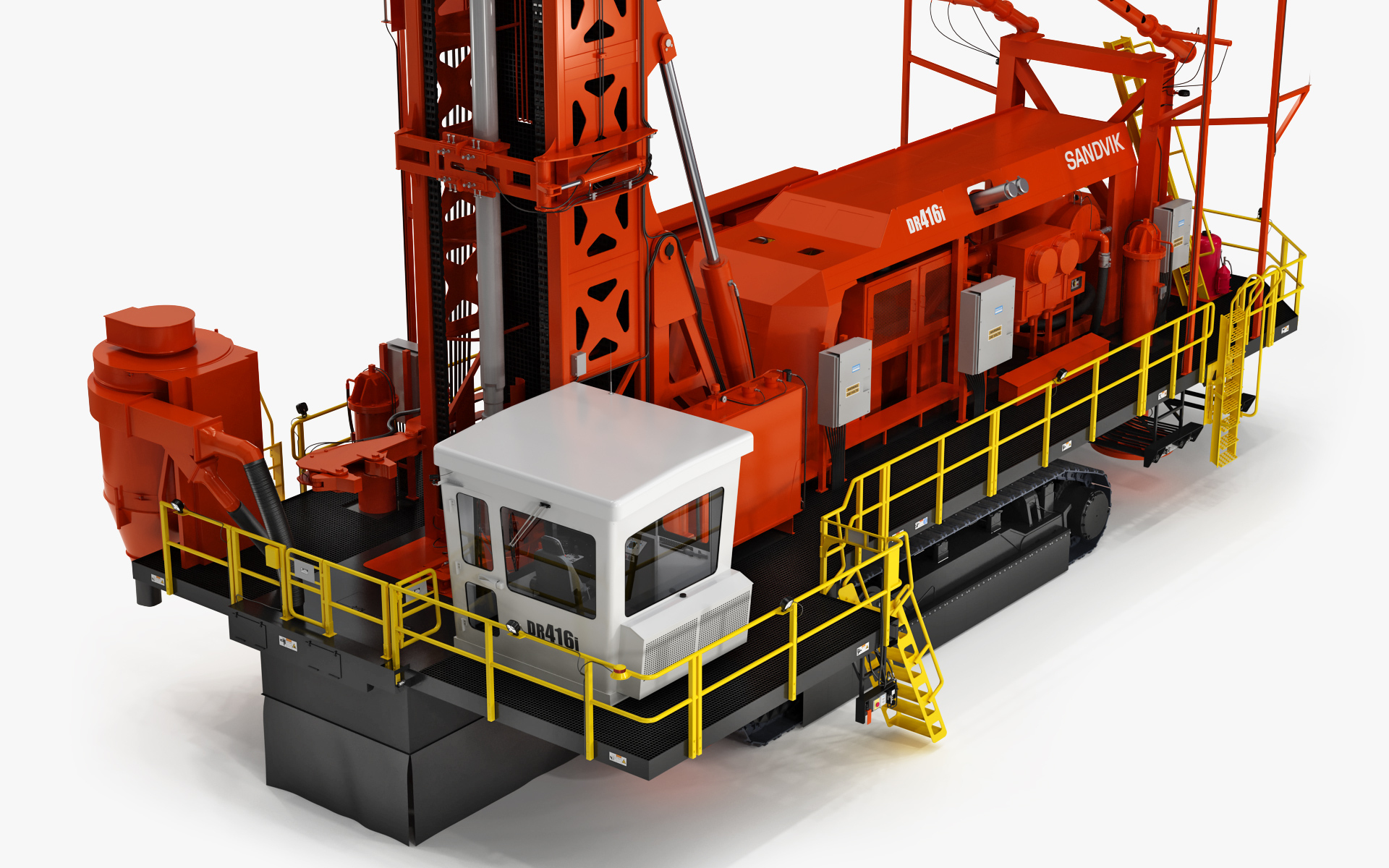 Modello 3D Sandvik DR416i Rotary blasthole drill rig - TurboSquid 1959123