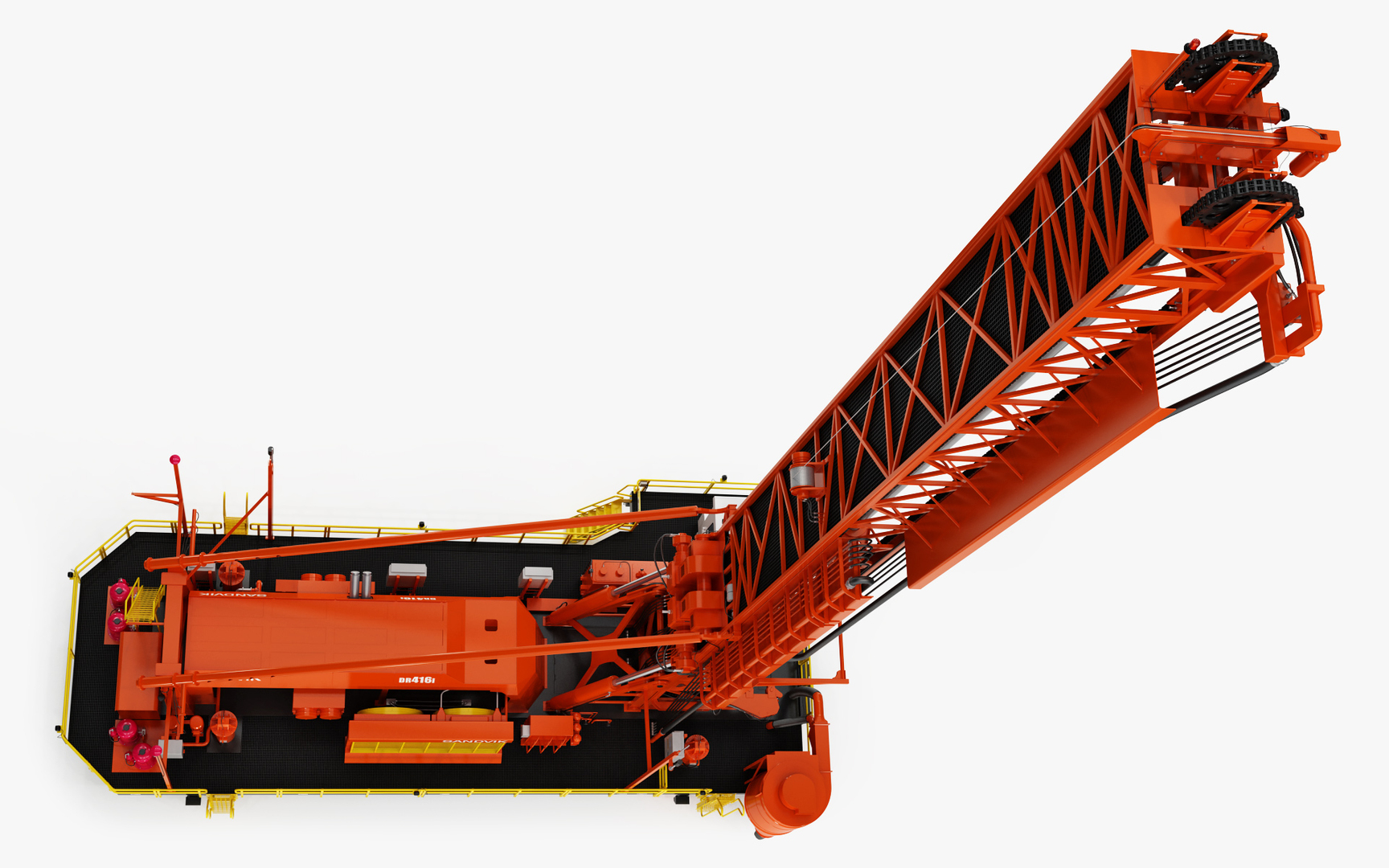 Sandvik DR416i Rotary blasthole drill rig Modelo 3D - TurboSquid 1959123