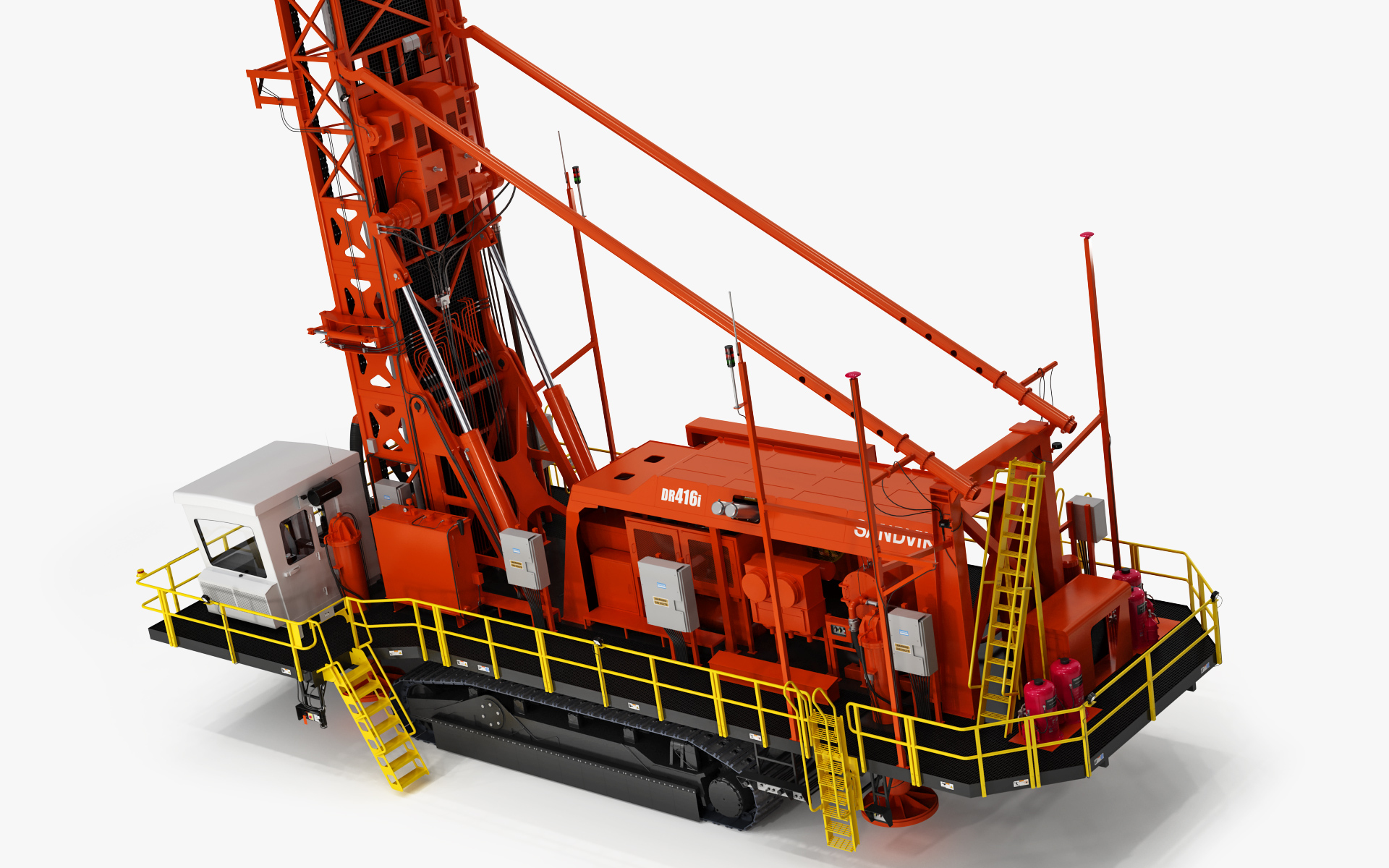 Sandvik DR416i Rotary blasthole drill rig3D模型 - TurboSquid 1959123
