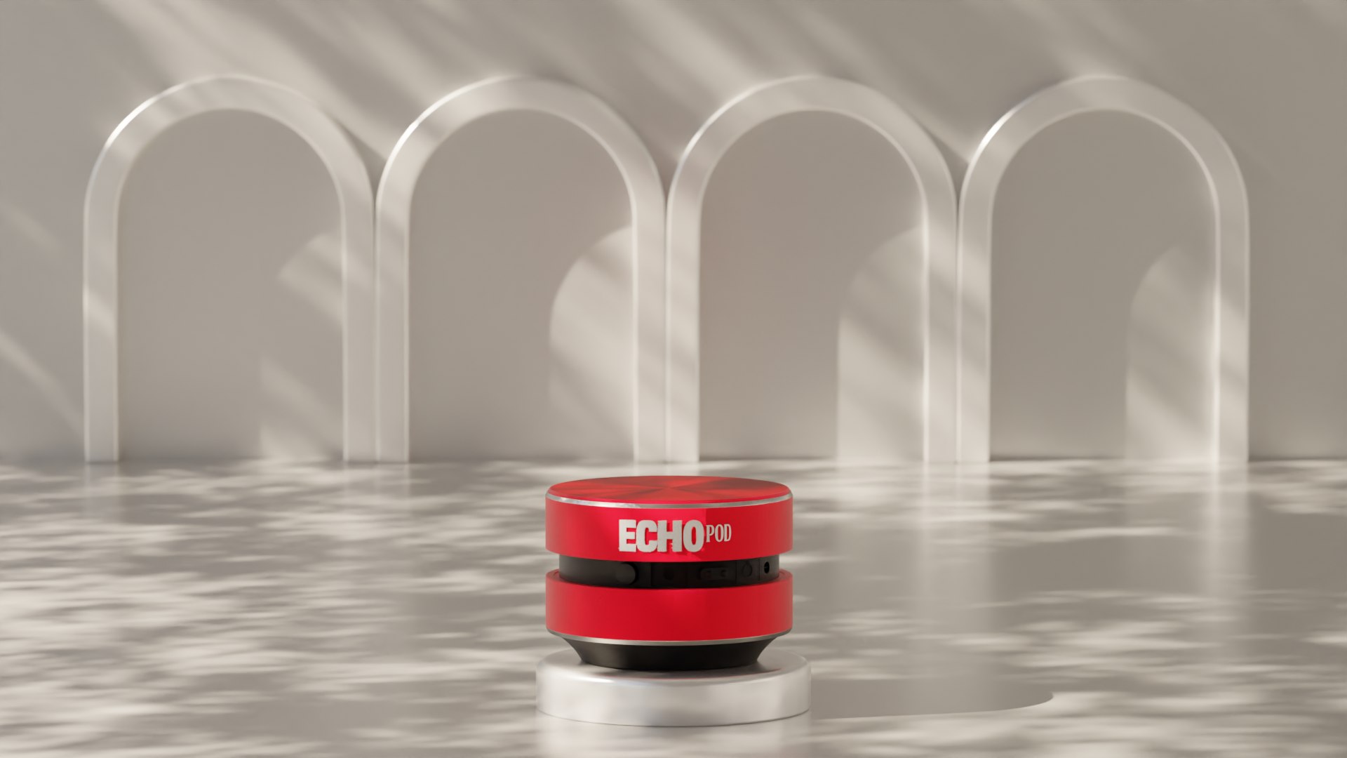 Mini Echo Pod Smart Speaker 3D Model - TurboSquid 2417695