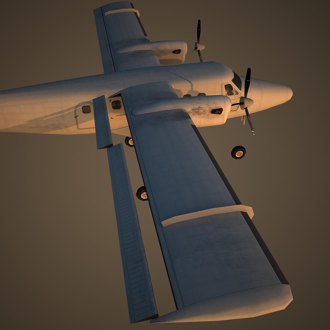 3d Havilland Basic Aircraft Model