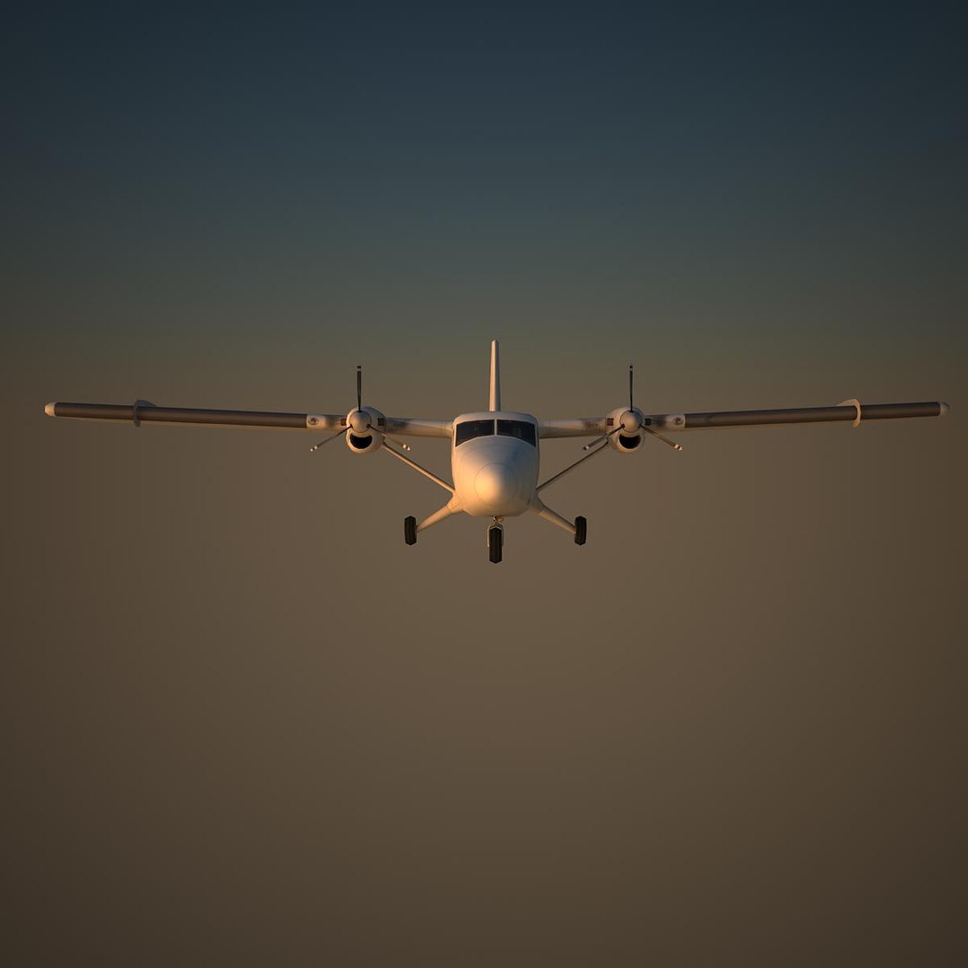 3d Havilland Basic Aircraft Model