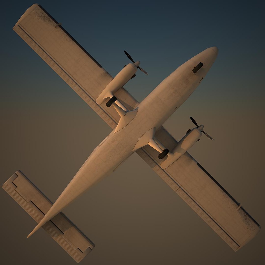 3d Havilland Basic Aircraft Model