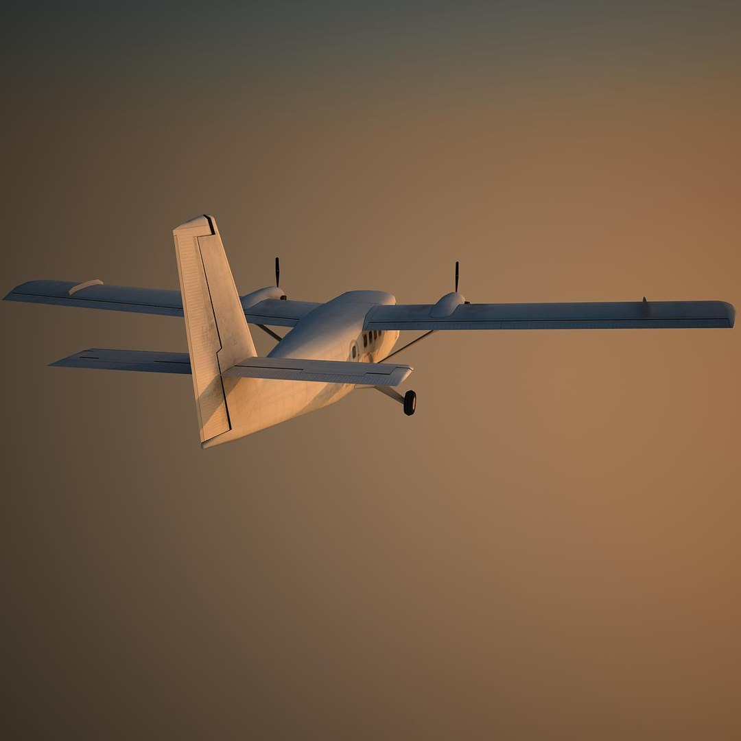 3d Havilland Basic Aircraft Model