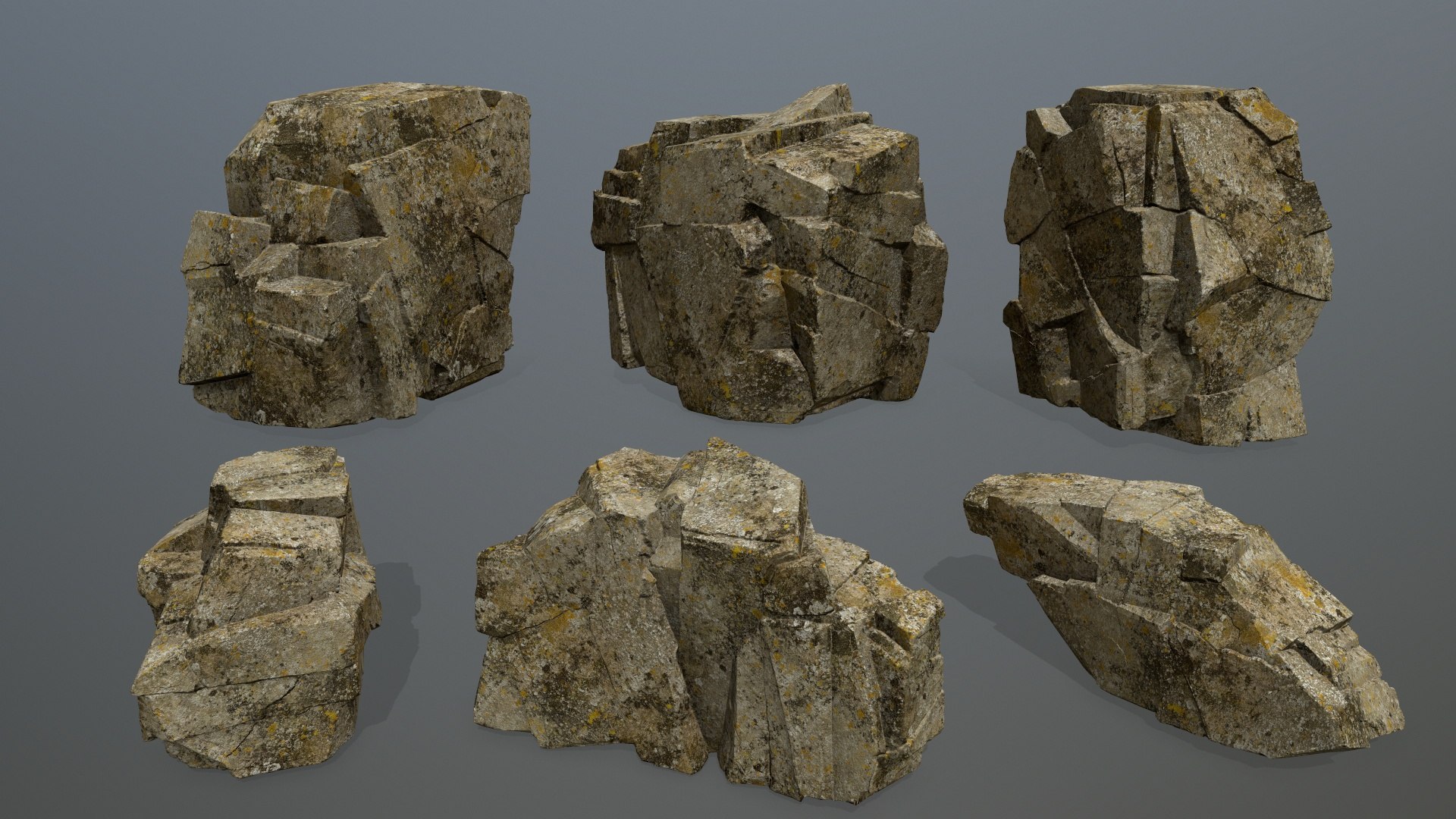 3D Rocks 01 Model - TurboSquid 1839544