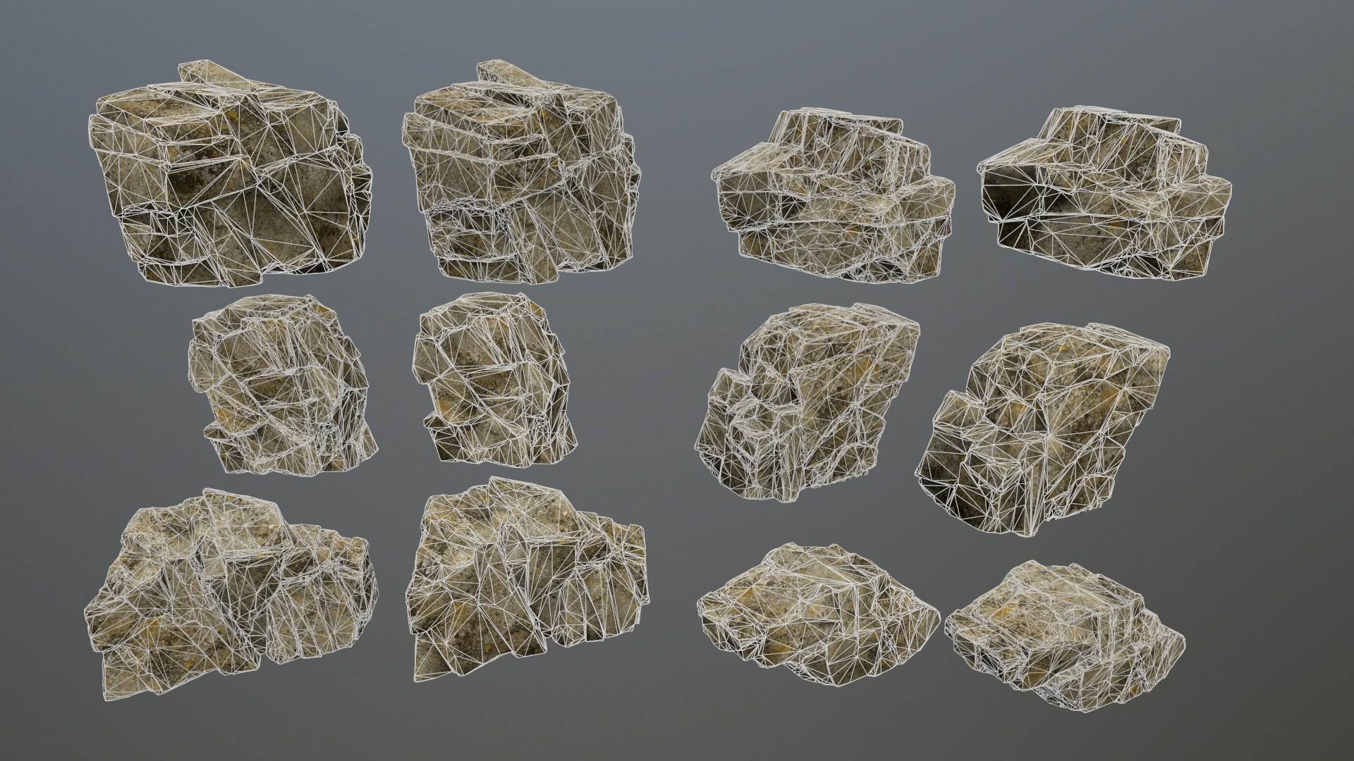 3D Rocks 01 Model - TurboSquid 1839544