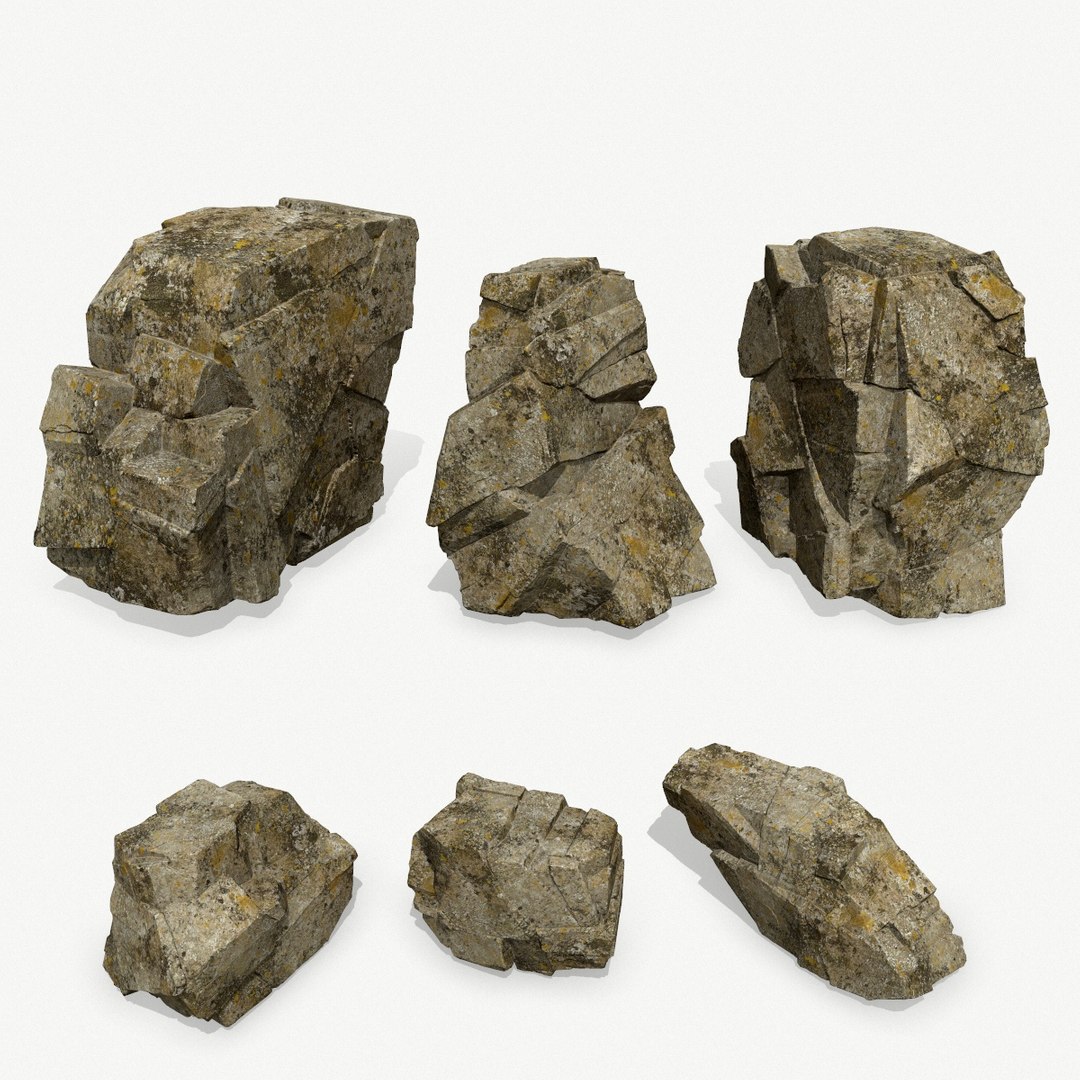 3D Rocks 01 Model - TurboSquid 1839544