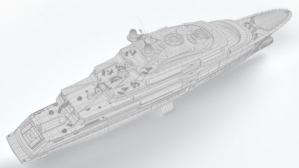 modelo 3d Escena nocturna del superyate Sharon - TurboSquid 2194715