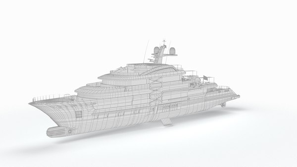 modelo 3d Escena nocturna del superyate Sharon - TurboSquid 2194715
