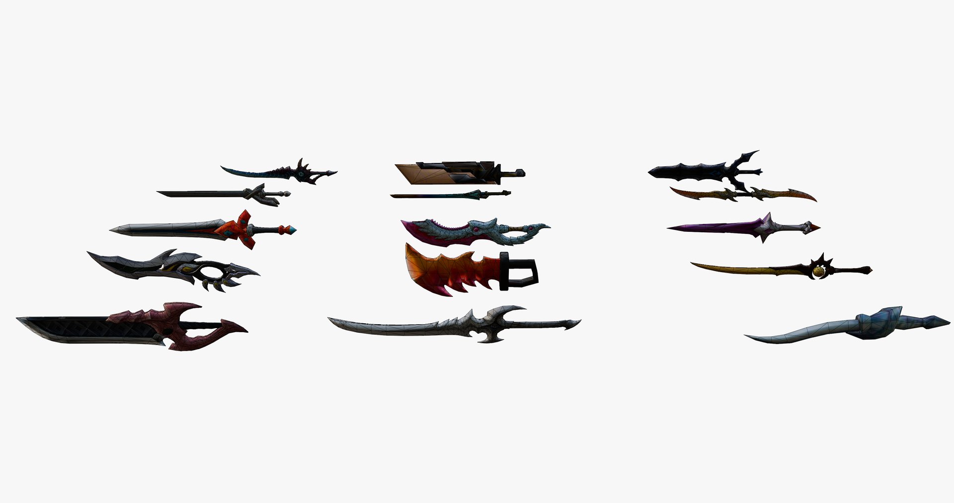 15 Stylized Sword Models Pack 2 - Low Poly Model - TurboSquid 2188018