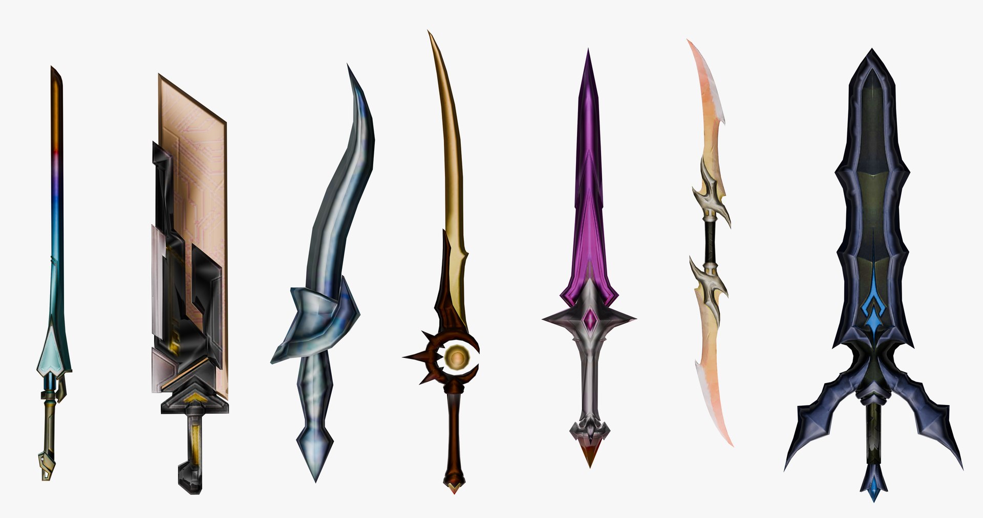 15 Stylized Sword Models Pack 2 - Low Poly Model - TurboSquid 2188018