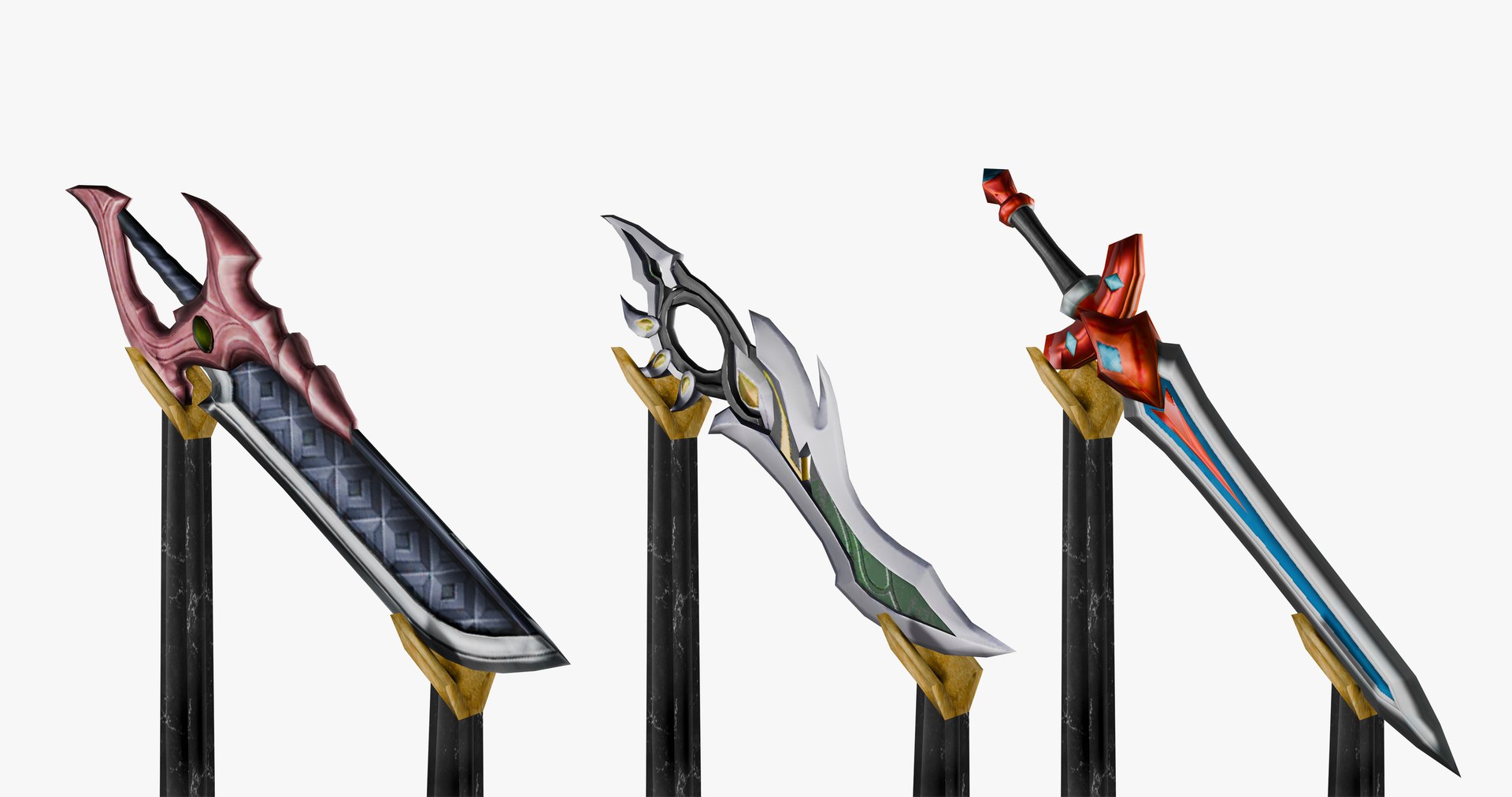 15 Stylized Sword Models Pack 2 - Low Poly Model - TurboSquid 2188018