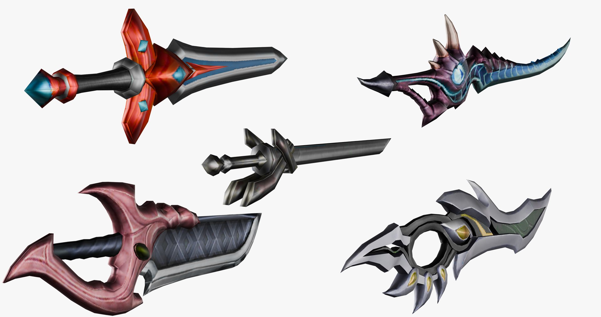 15 Stylized Sword Models Pack 2 - Low Poly Model - TurboSquid 2188018