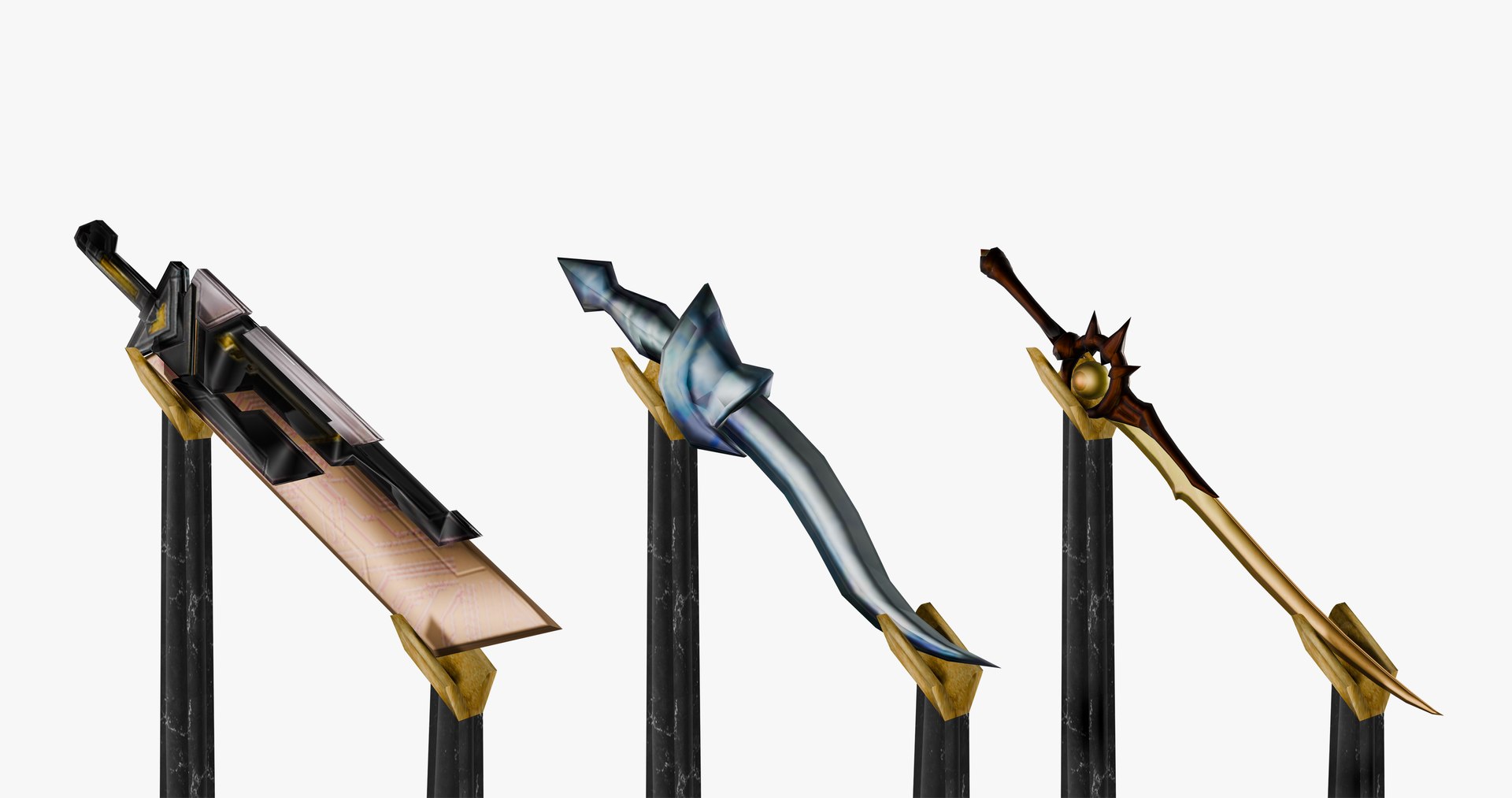 15 Stylized Sword Models Pack 2 - Low Poly Model - TurboSquid 2188018