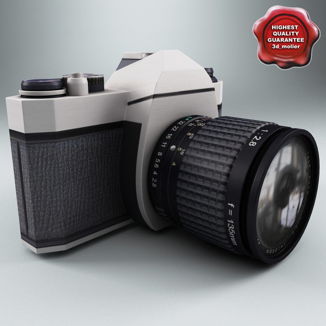 3d slr photo camera model