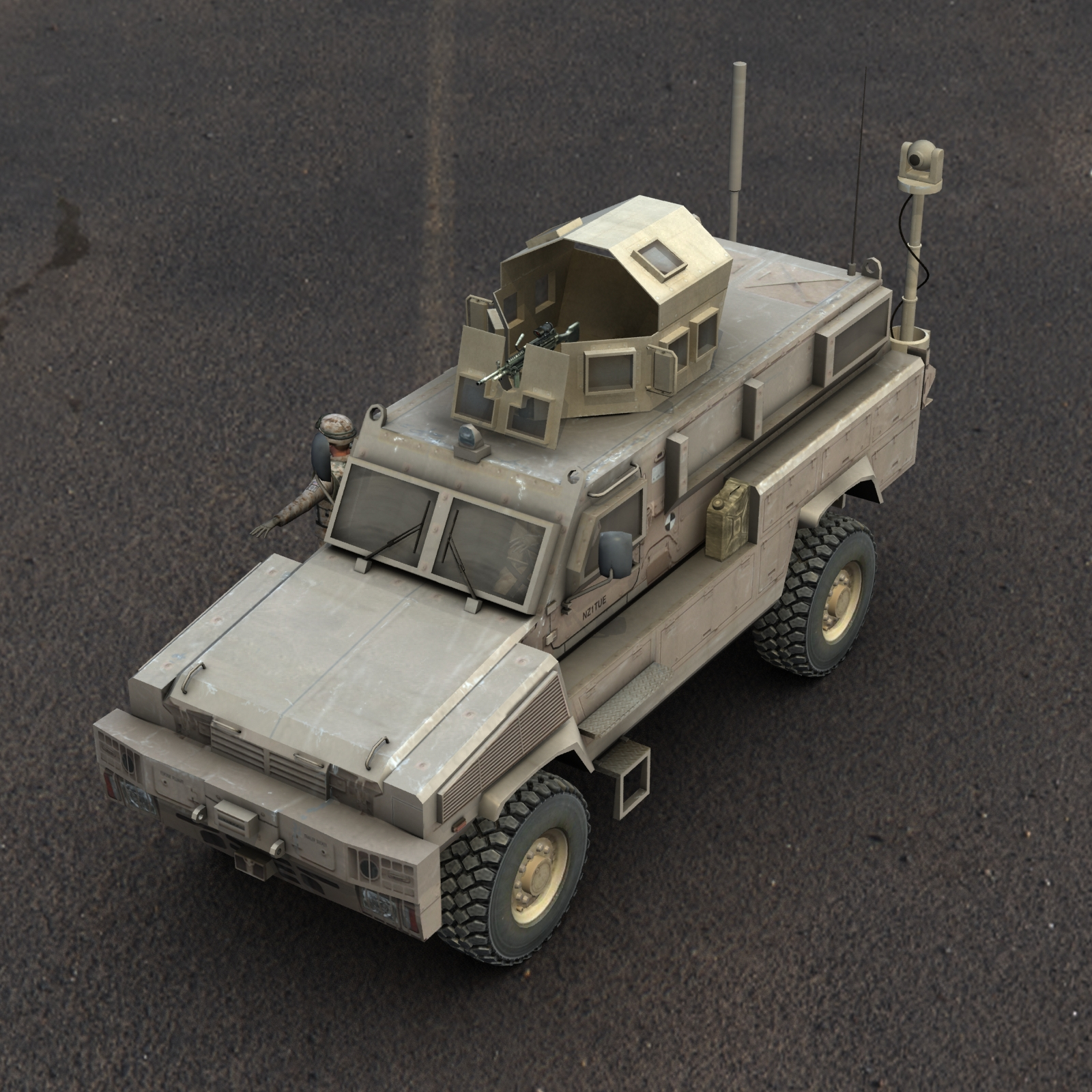 3d model rg31 nyala mrap