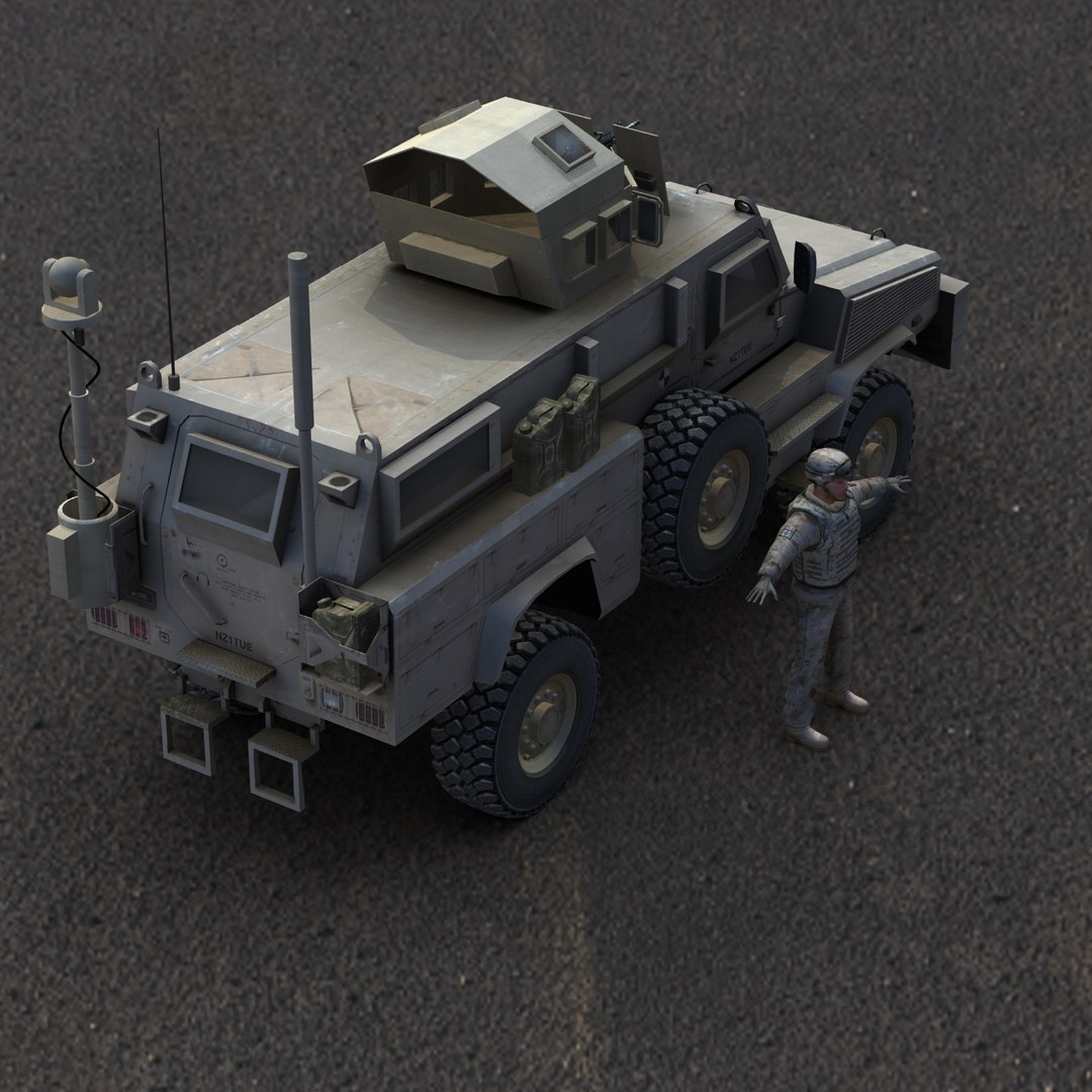 3d Model Rg31 Nyala Mrap