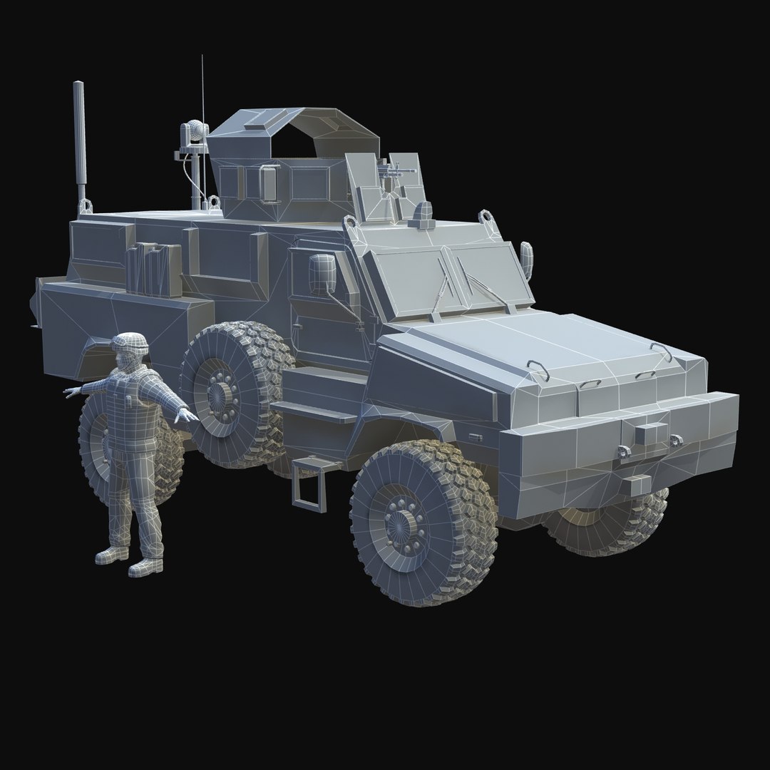 3d Model Rg31 Nyala Mrap