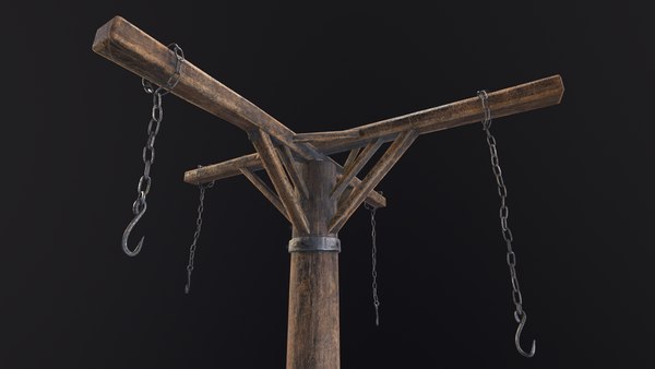 modelo 3d Poste de horca medieval - TurboSquid 2175676