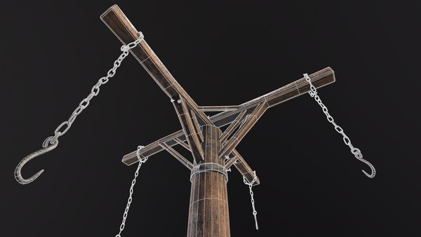 modelo 3d Poste de horca medieval - TurboSquid 2175676