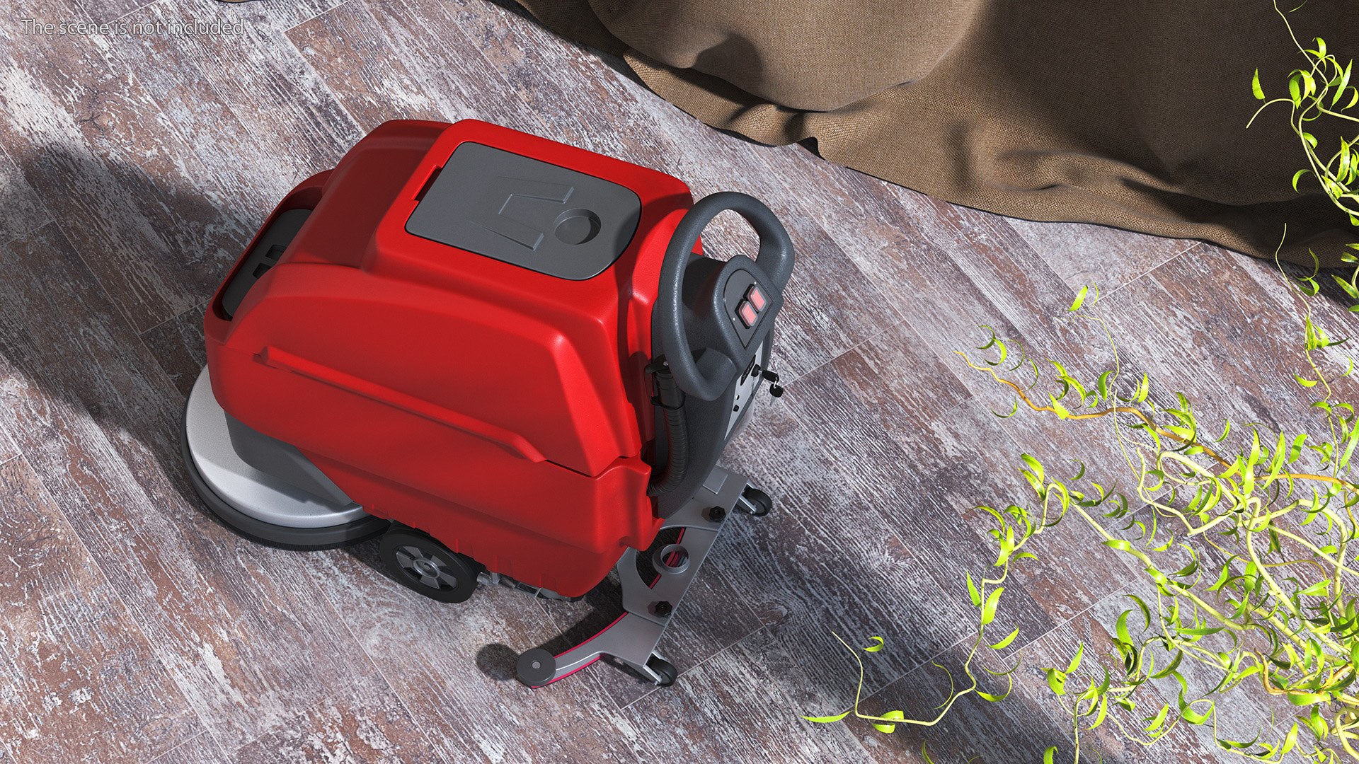 Floor Cleaning Machine Red 3D Model - TurboSquid 2223770