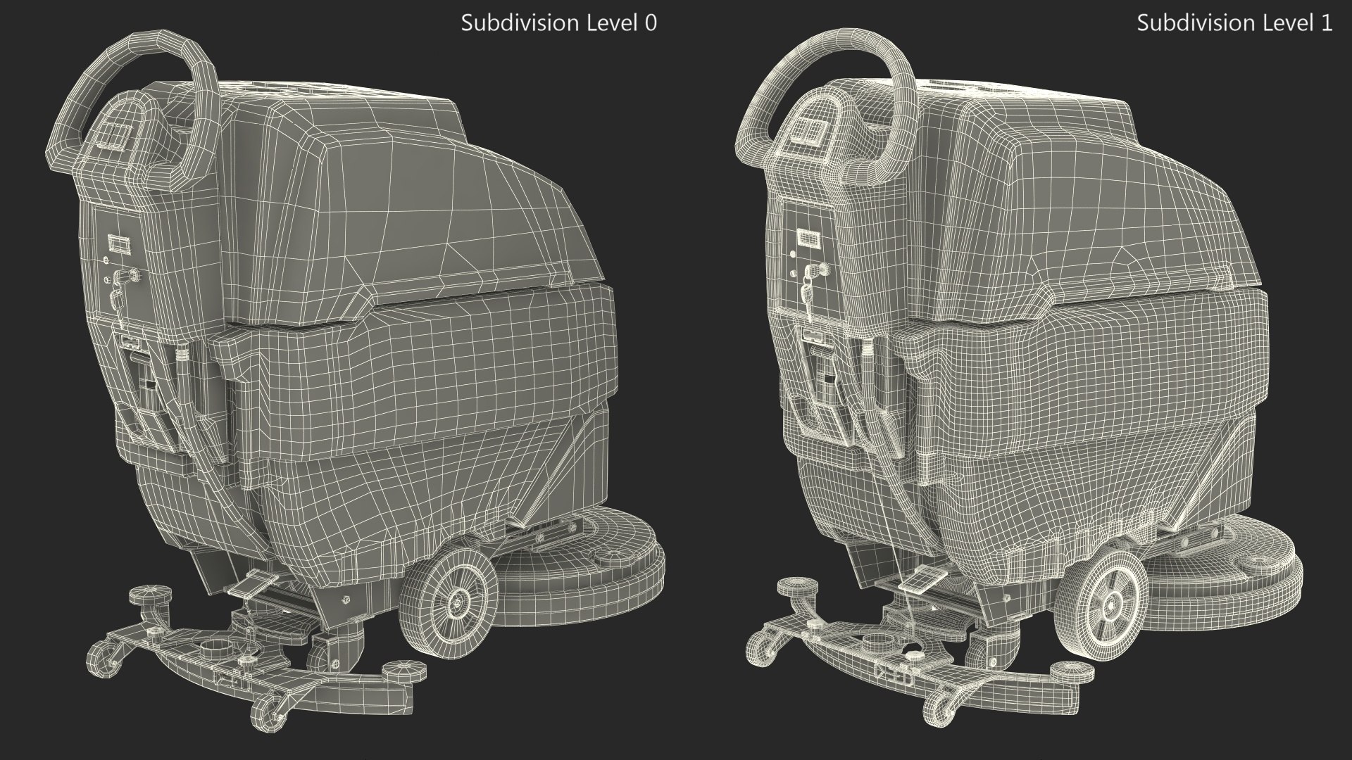 Floor Cleaning Machine Red 3D Model - TurboSquid 2223770