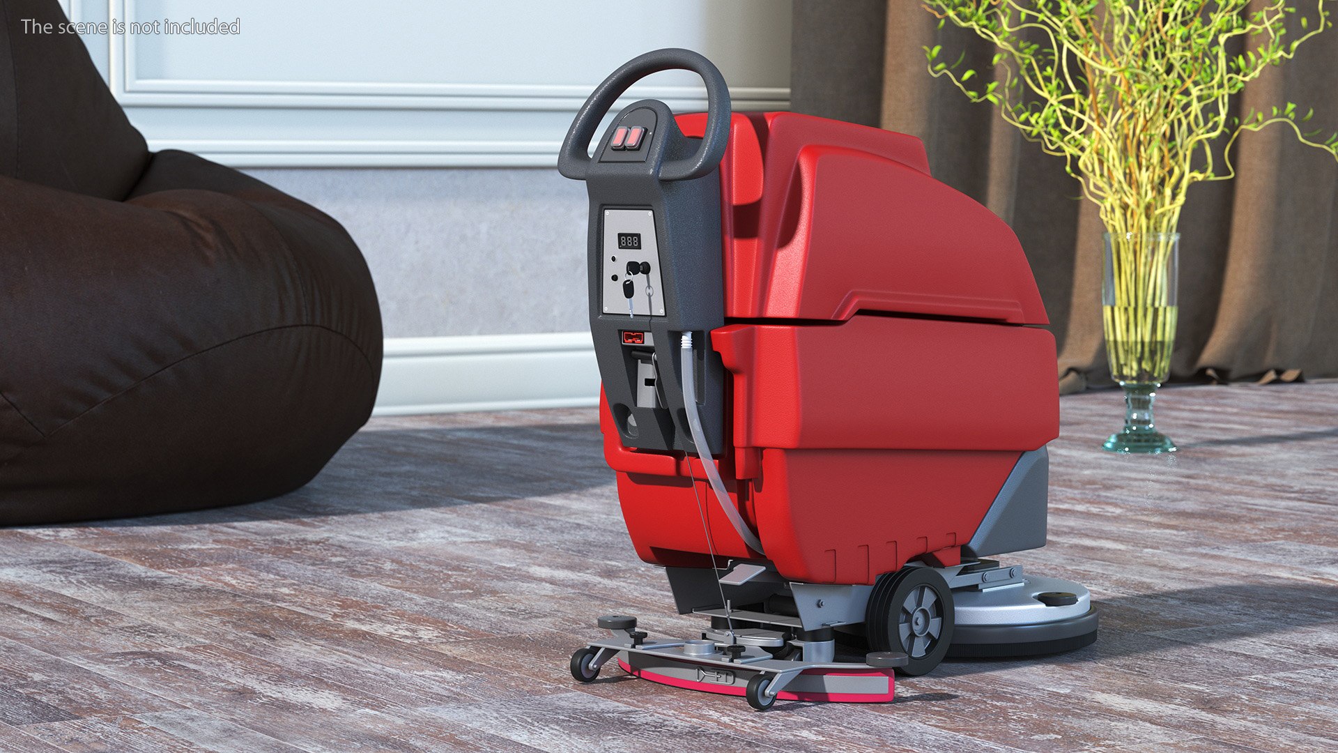 Floor Cleaning Machine Red 3D Model - TurboSquid 2223770