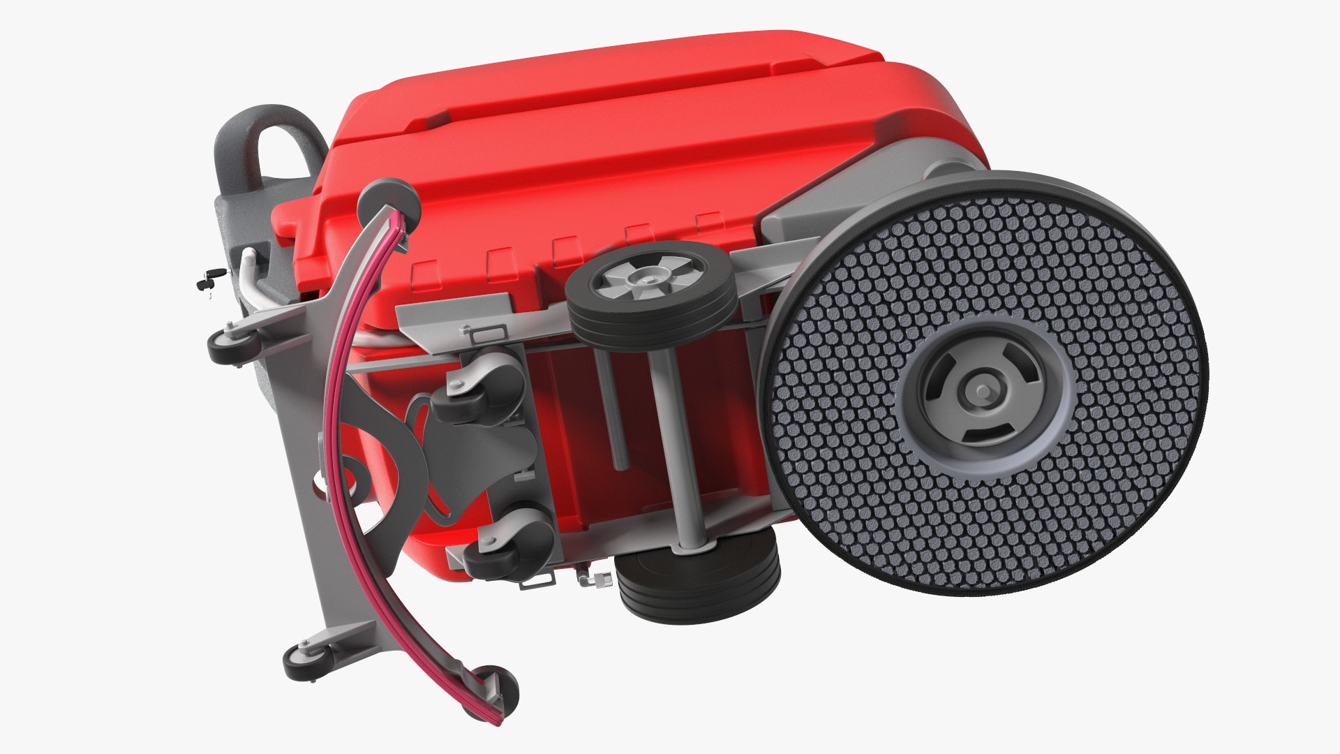 Floor Cleaning Machine Red 3D Model - TurboSquid 2223770