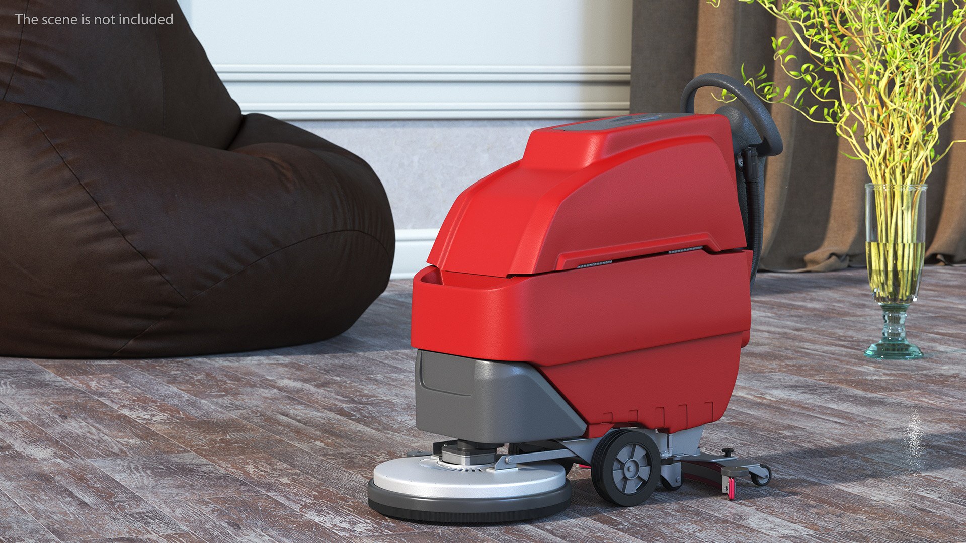 Floor Cleaning Machine Red 3D Model - TurboSquid 2223770