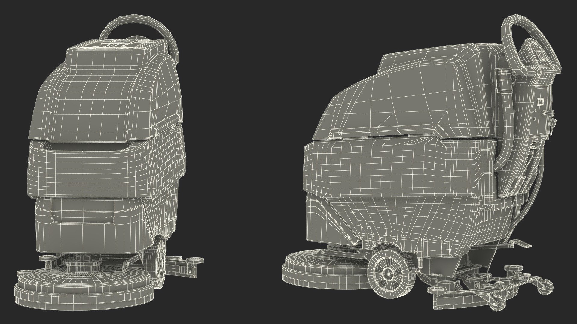 Floor Cleaning Machine Red 3D Model - TurboSquid 2223770
