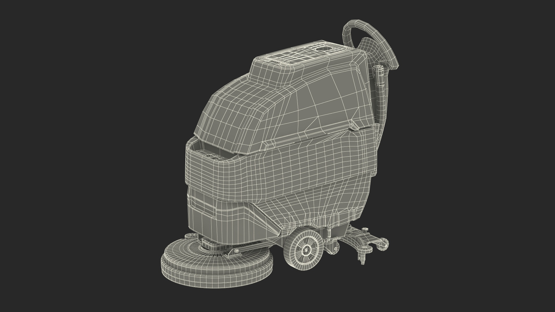 Floor Cleaning Machine Red 3D Model - TurboSquid 2223770
