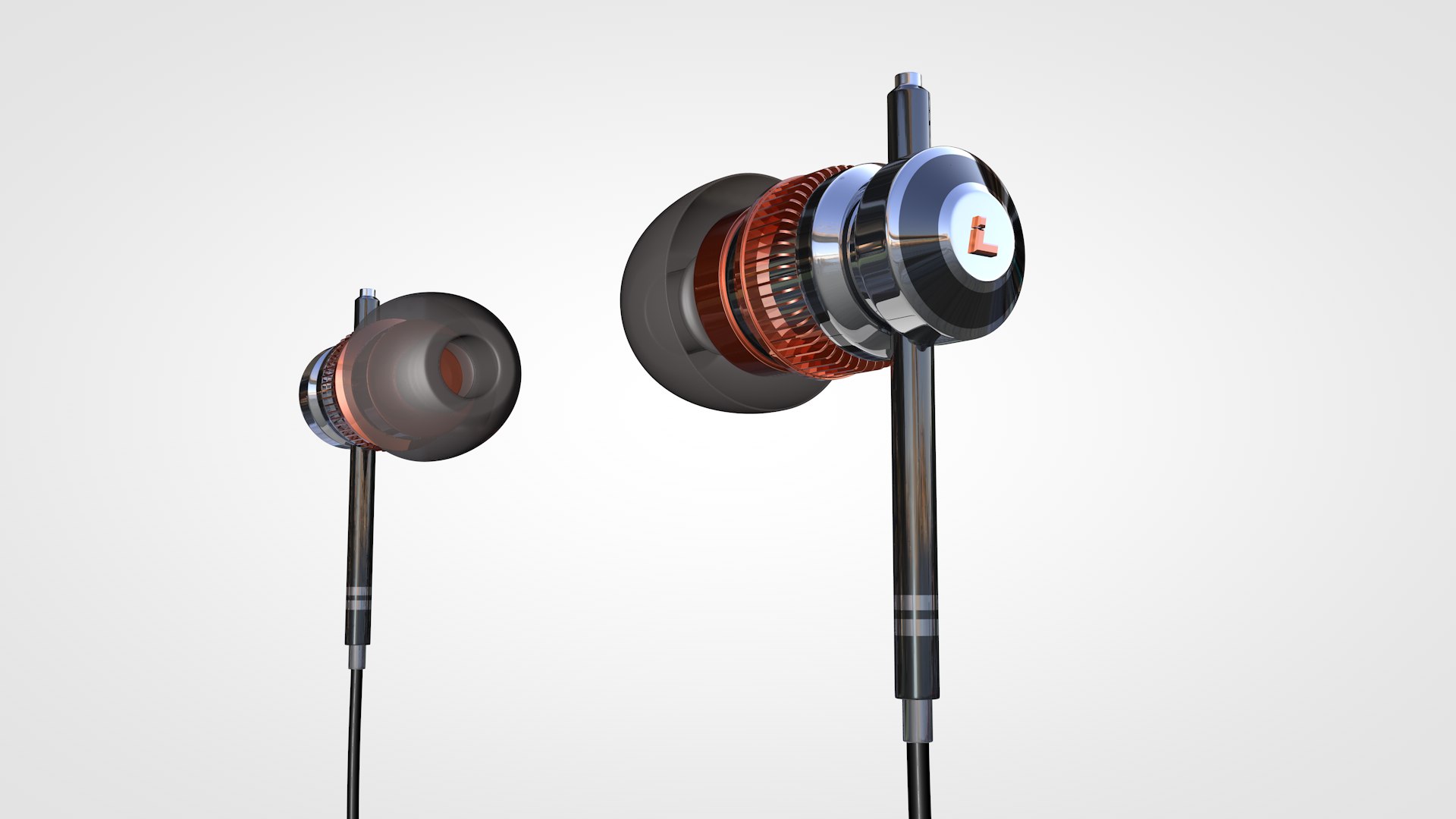 earphones concept 3d c4d