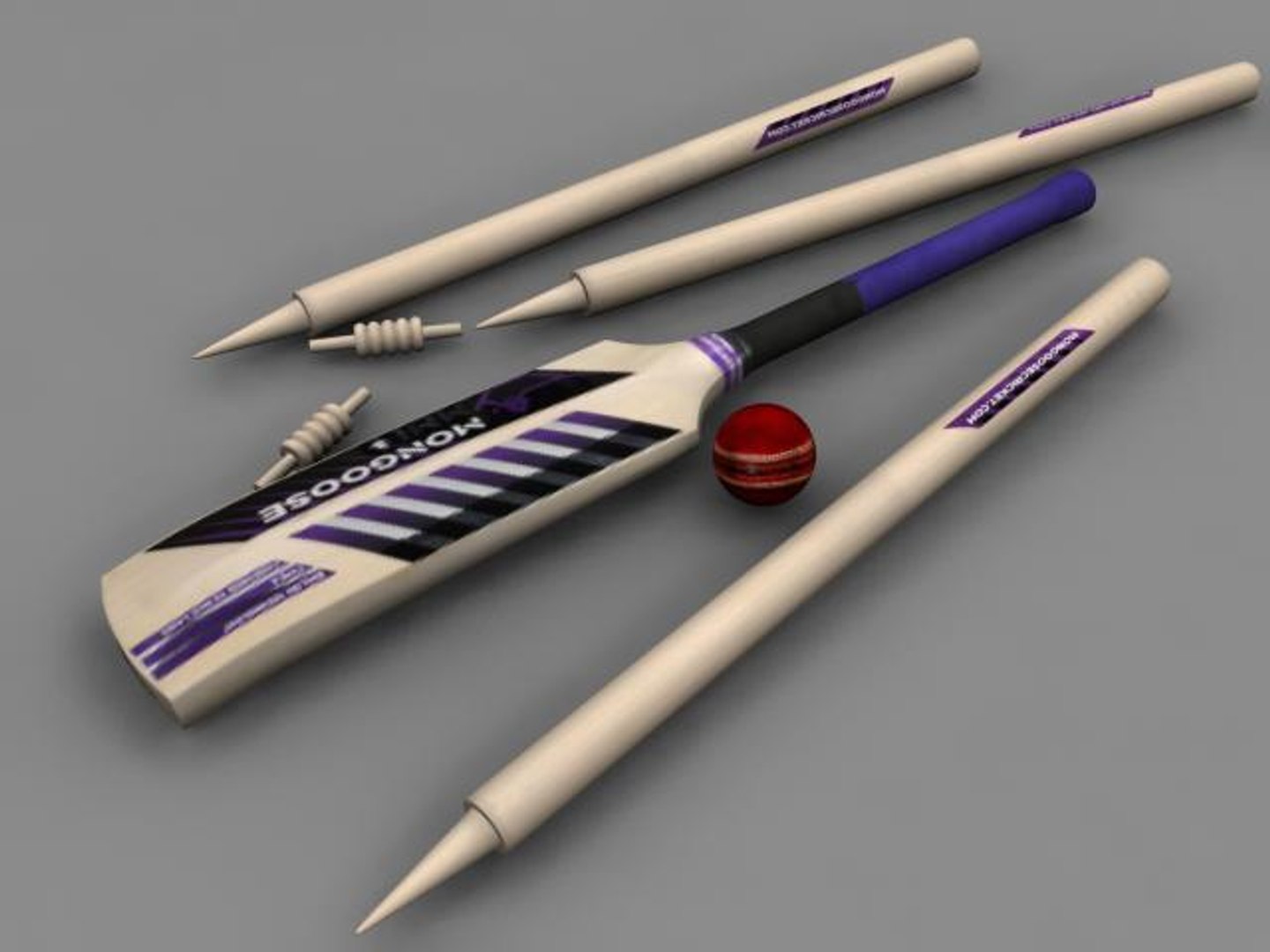 3d model cricket sport bat