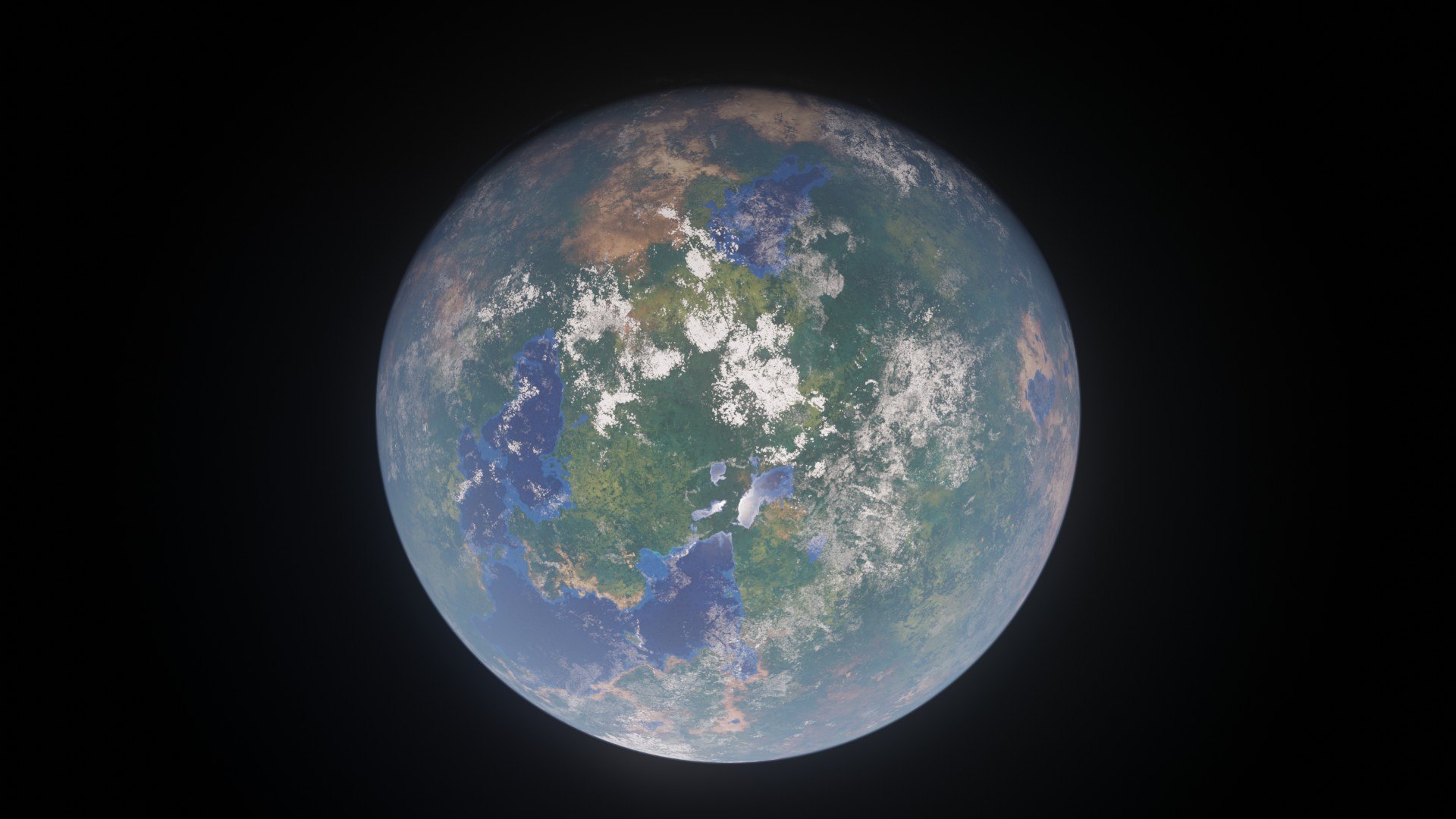 Warm Alien Planet 16K 3D Model - TurboSquid 1865368