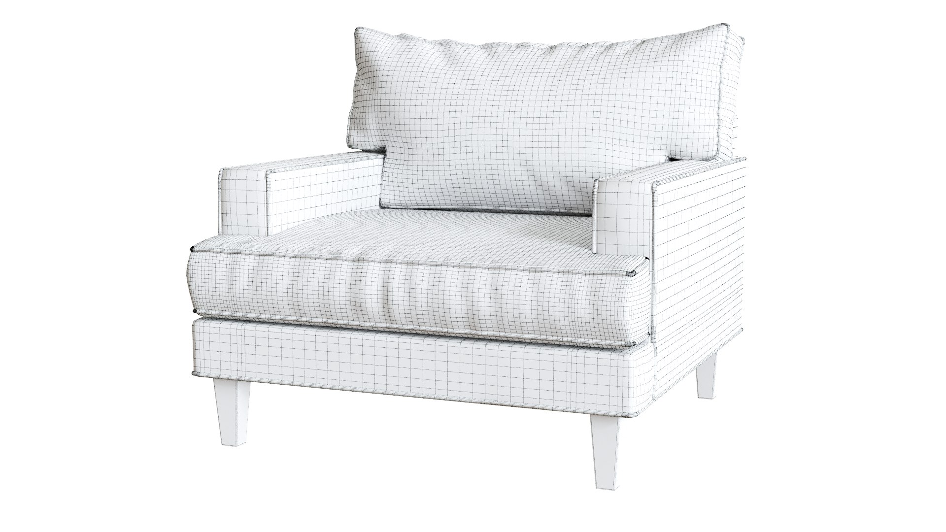 3d model ramey armchair chair