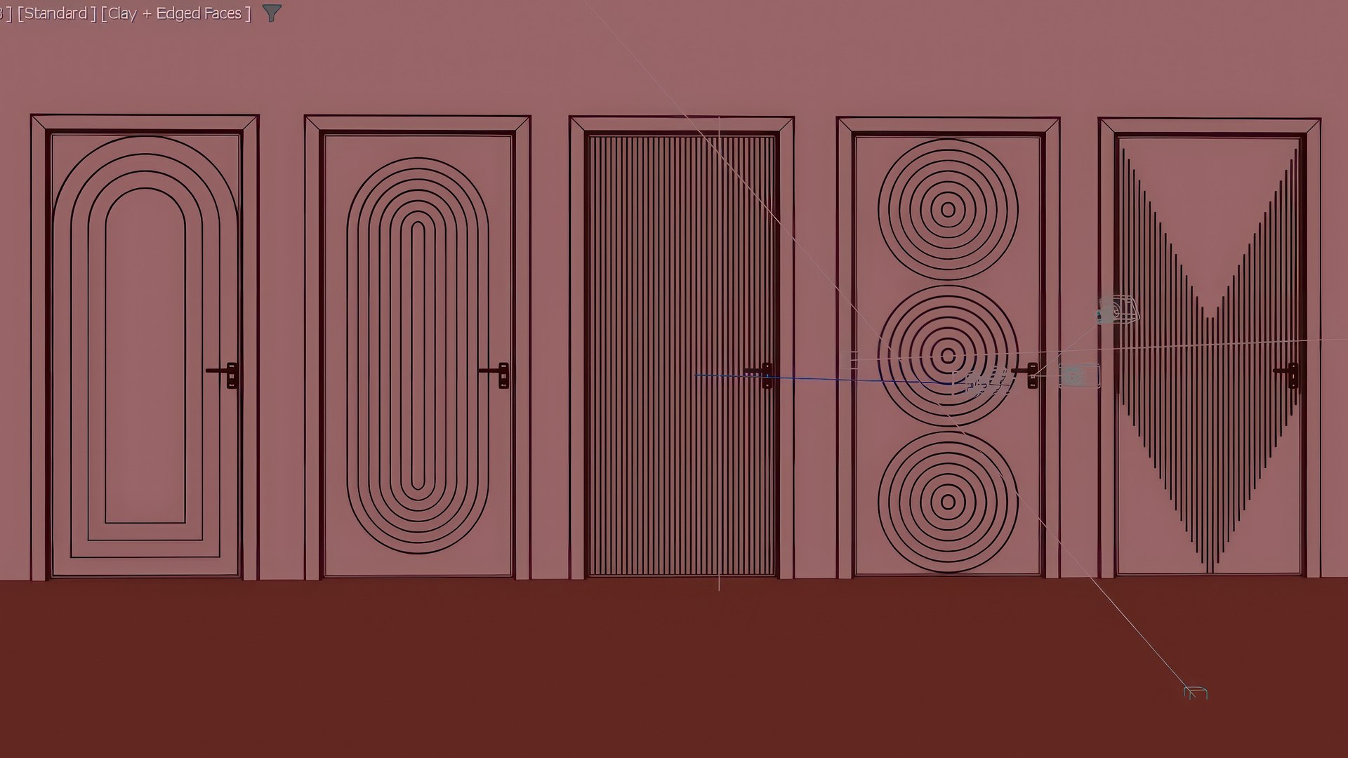 3D model Interior Door Design 15-20 - TurboSquid 2162192