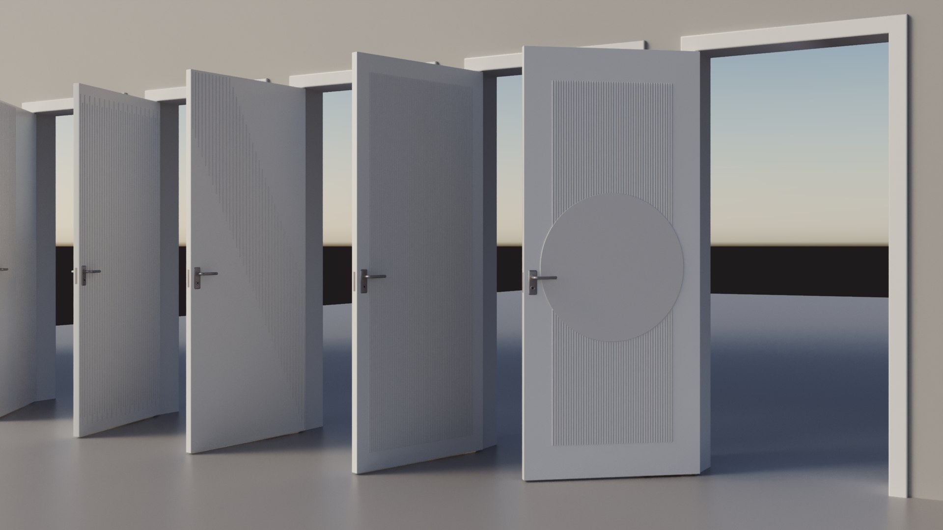 3D Model Interior Door Design 20-25 - TurboSquid 2162192