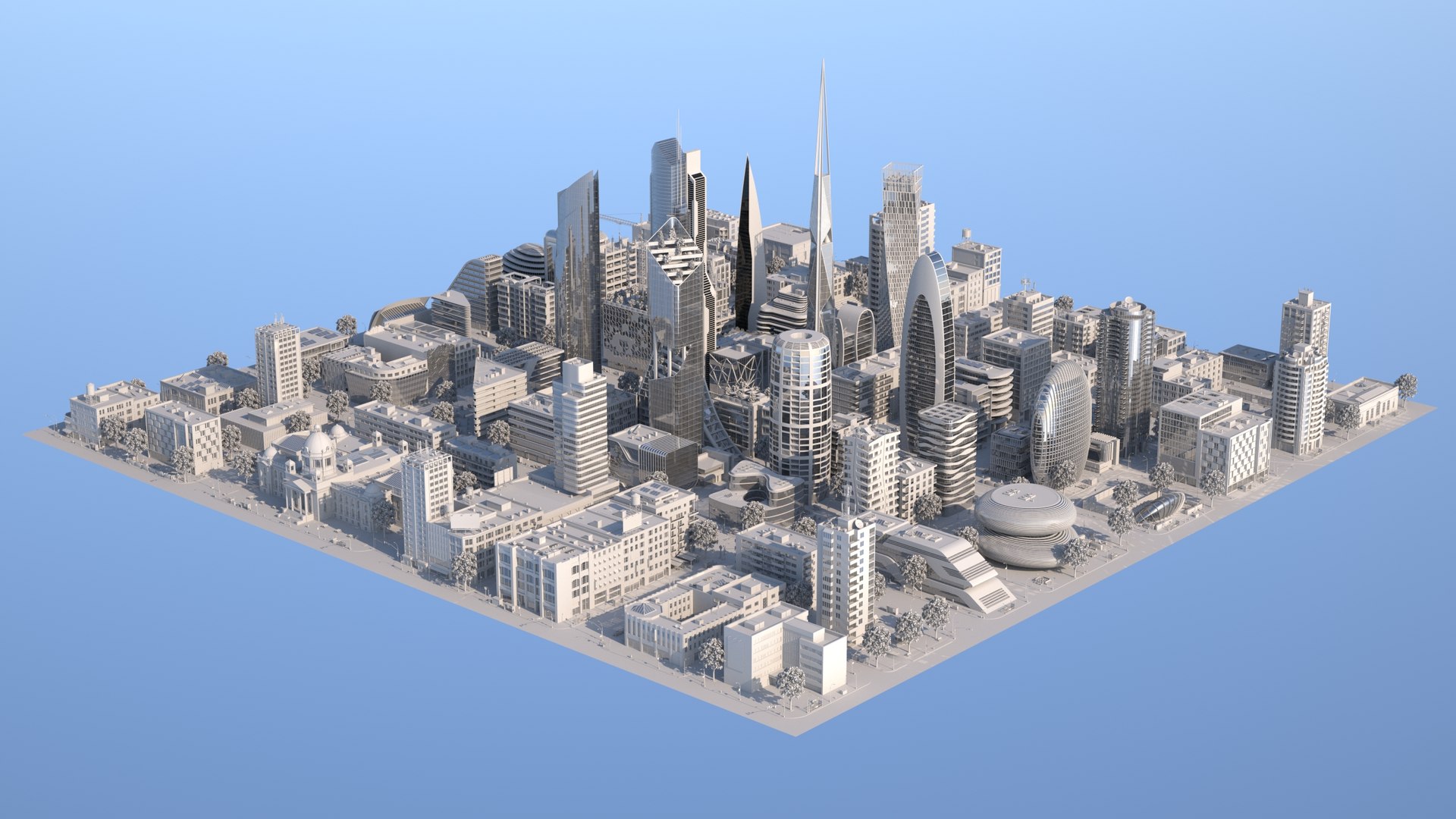 City buildings 3D model - TurboSquid 1397961