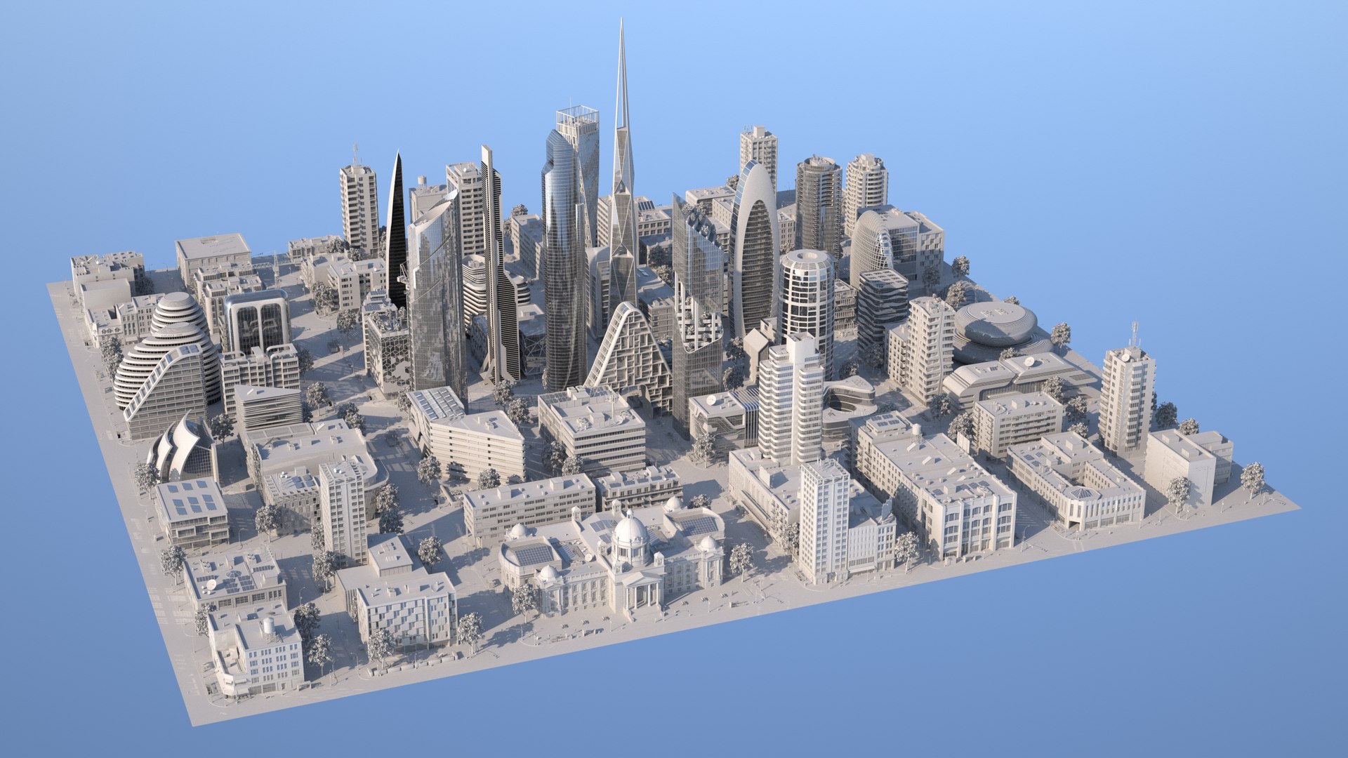 City buildings 3D model - TurboSquid 1397961