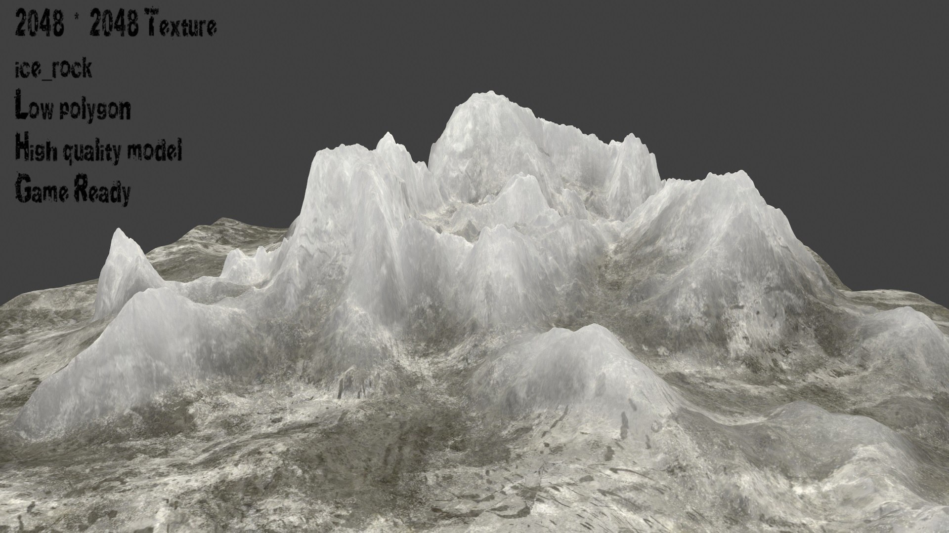 Snow Mountain Model - TurboSquid 1176622