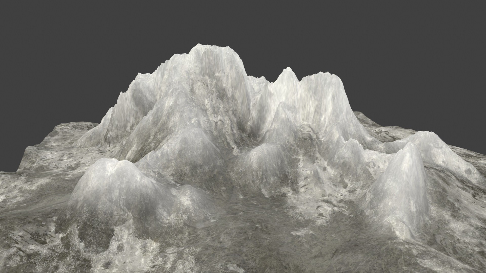 Snow Mountain Model - TurboSquid 1176622