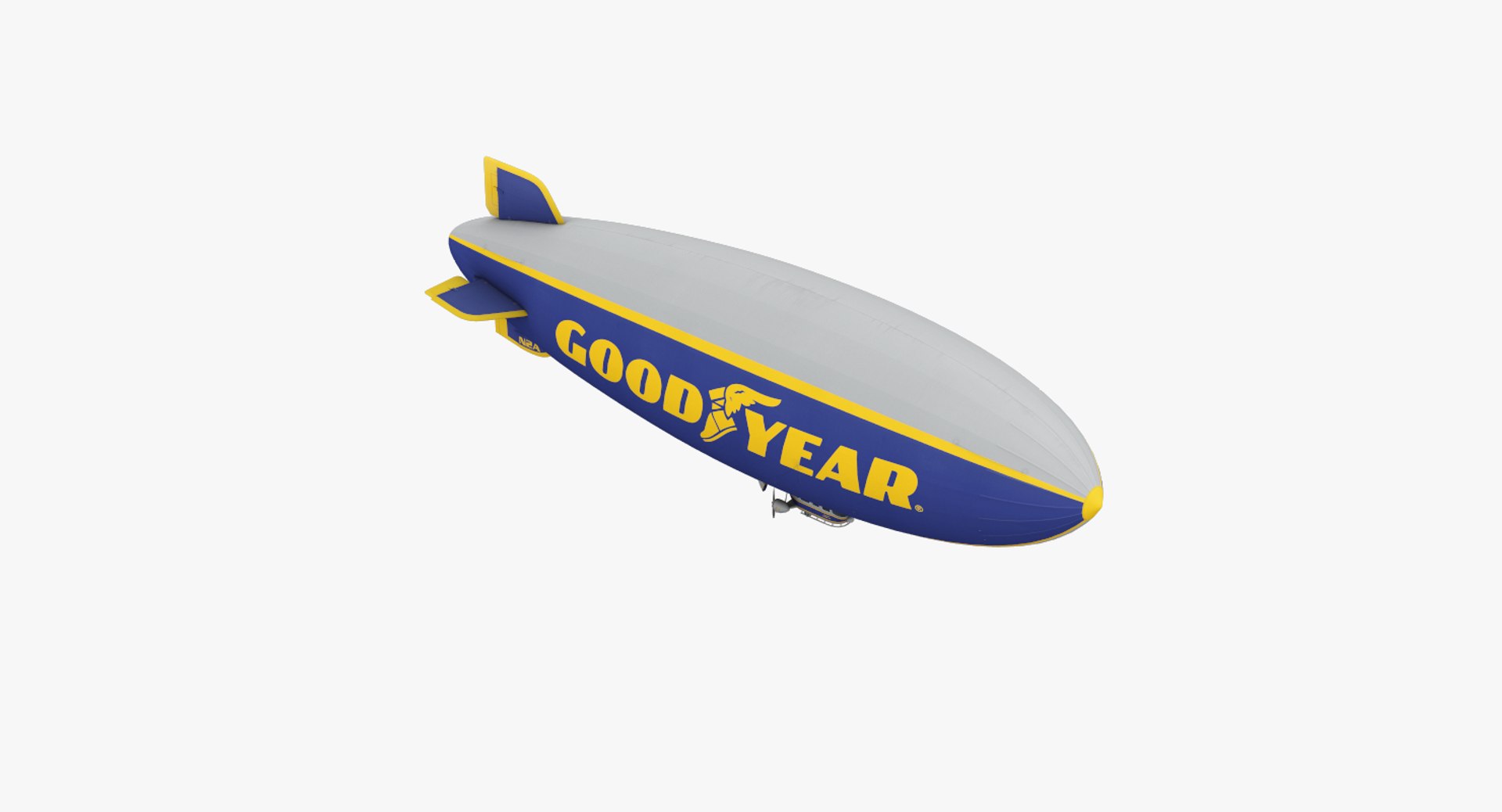 Low-poly Goodyear Blimp 3D Model - TurboSquid 1234212