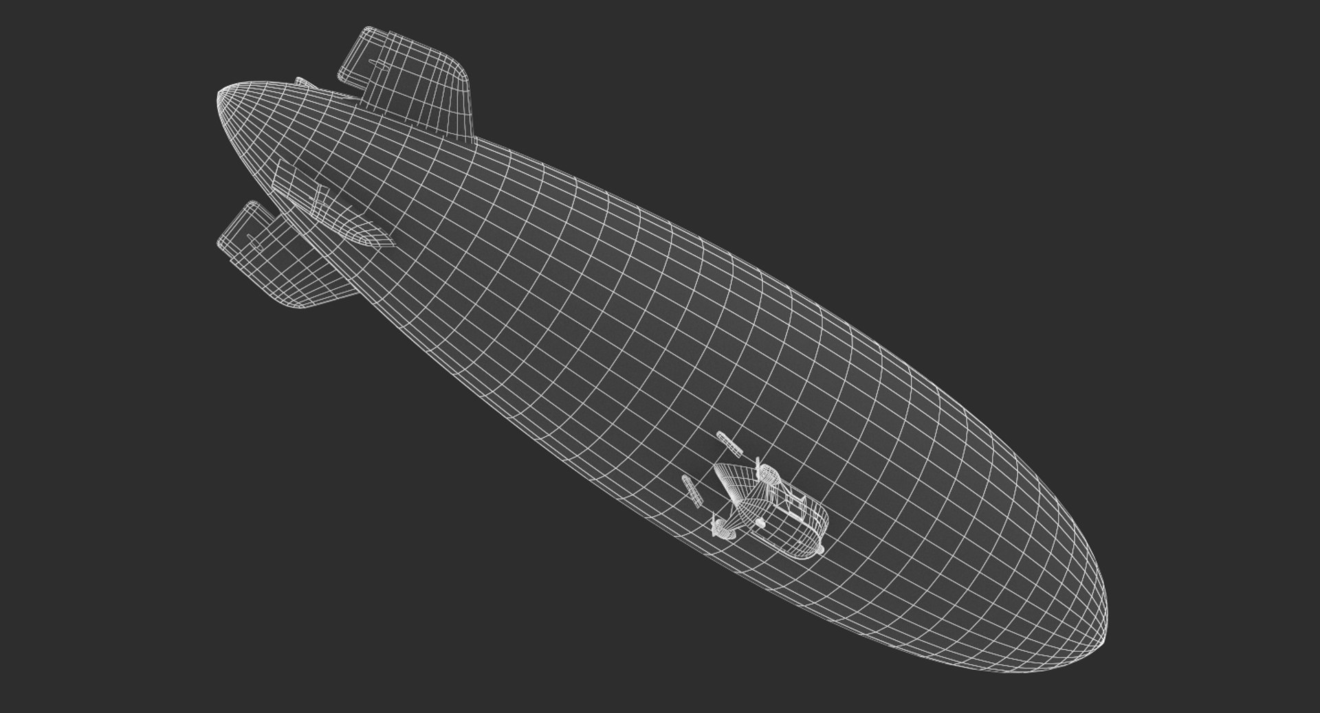 Low-poly Goodyear Blimp 3D Model - TurboSquid 1234212