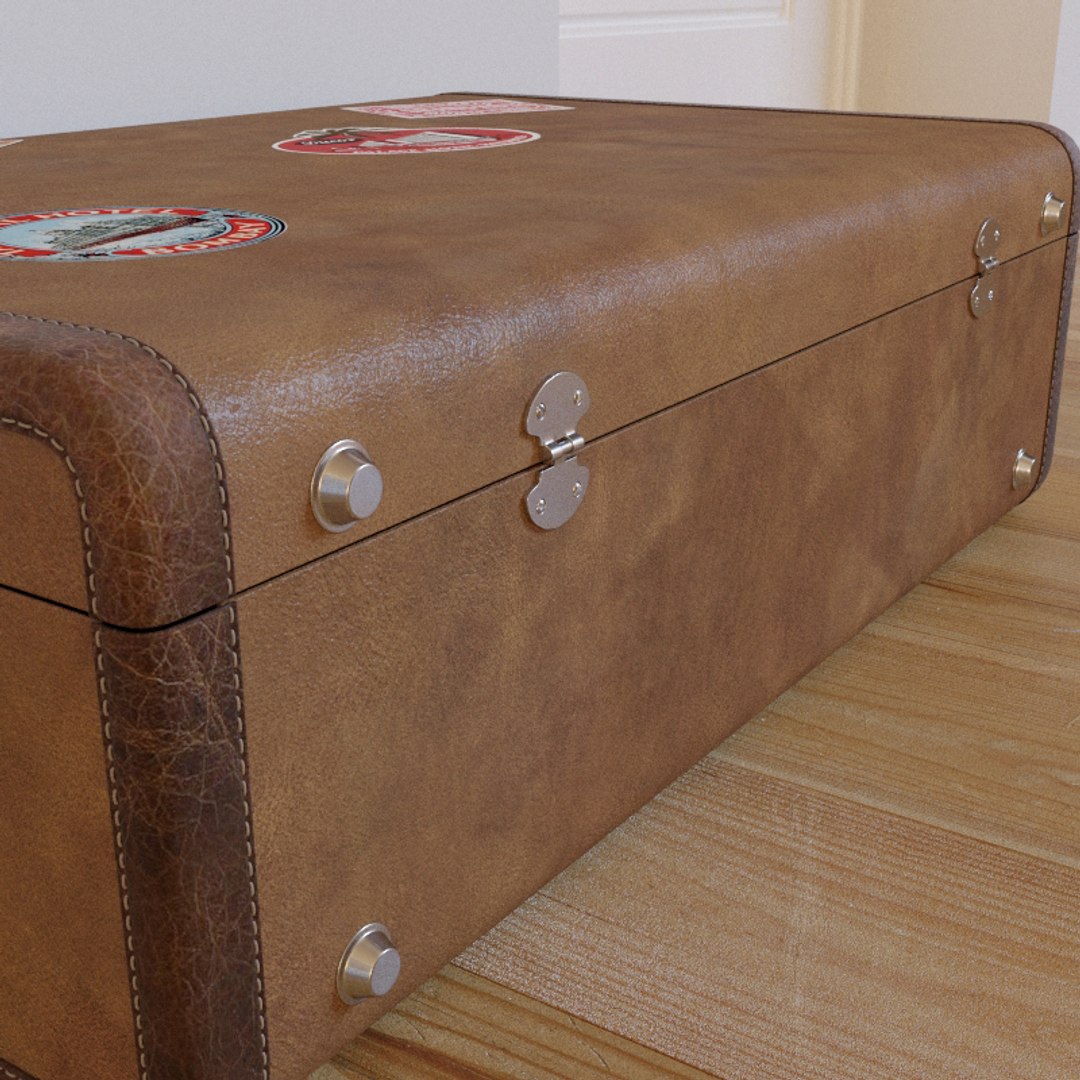 3d Model Of Suitcase Case Large