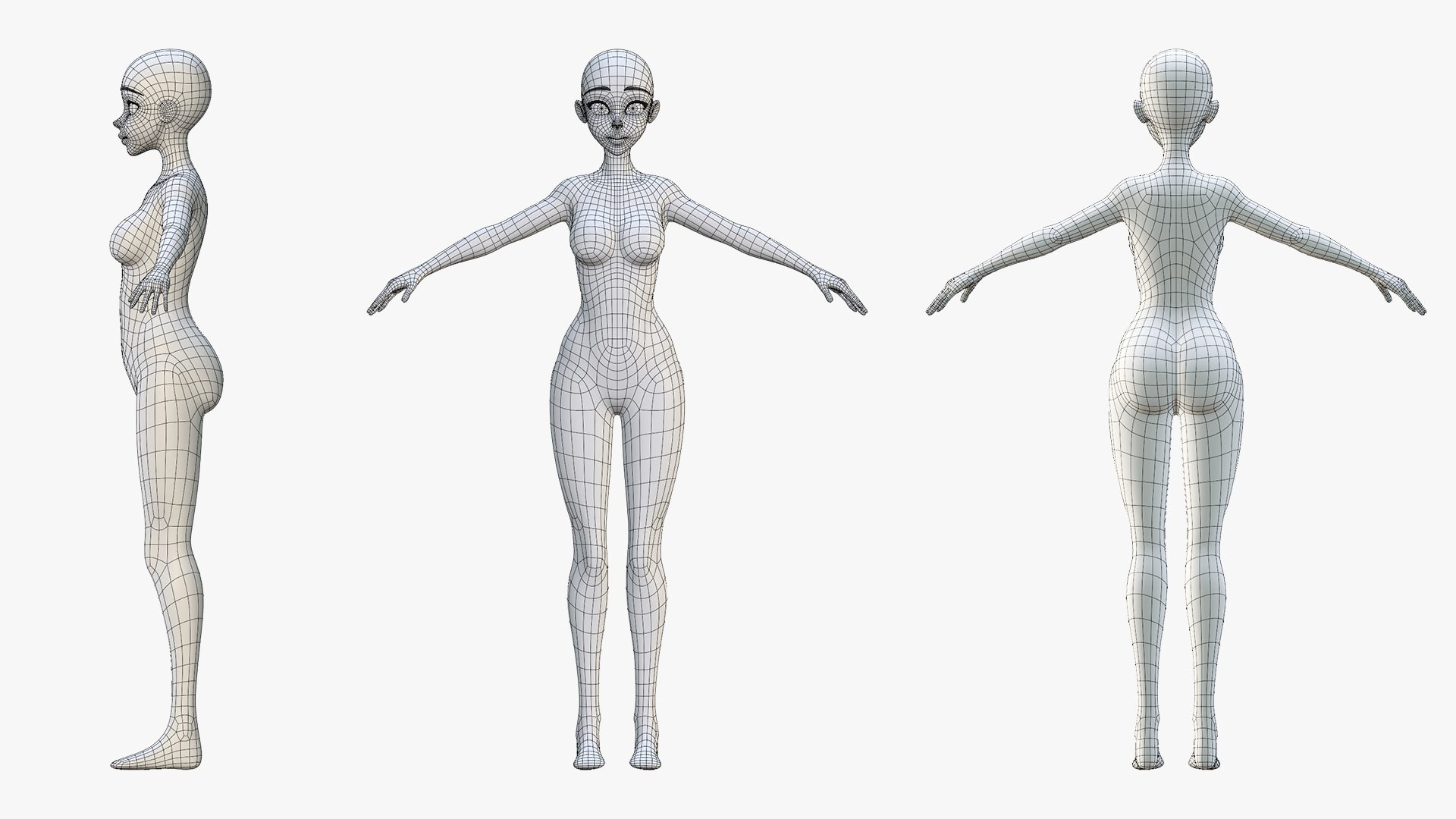 3D female anime style customize model - TurboSquid 1616698