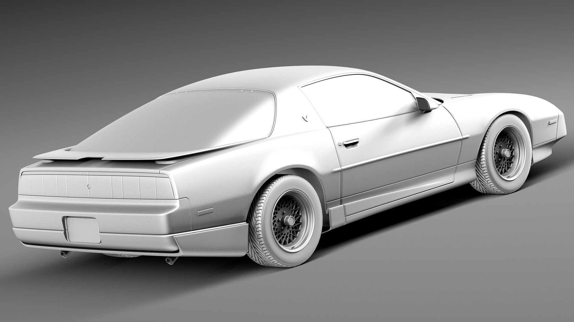 Pontiac Firebird Trans 1991 3d Model