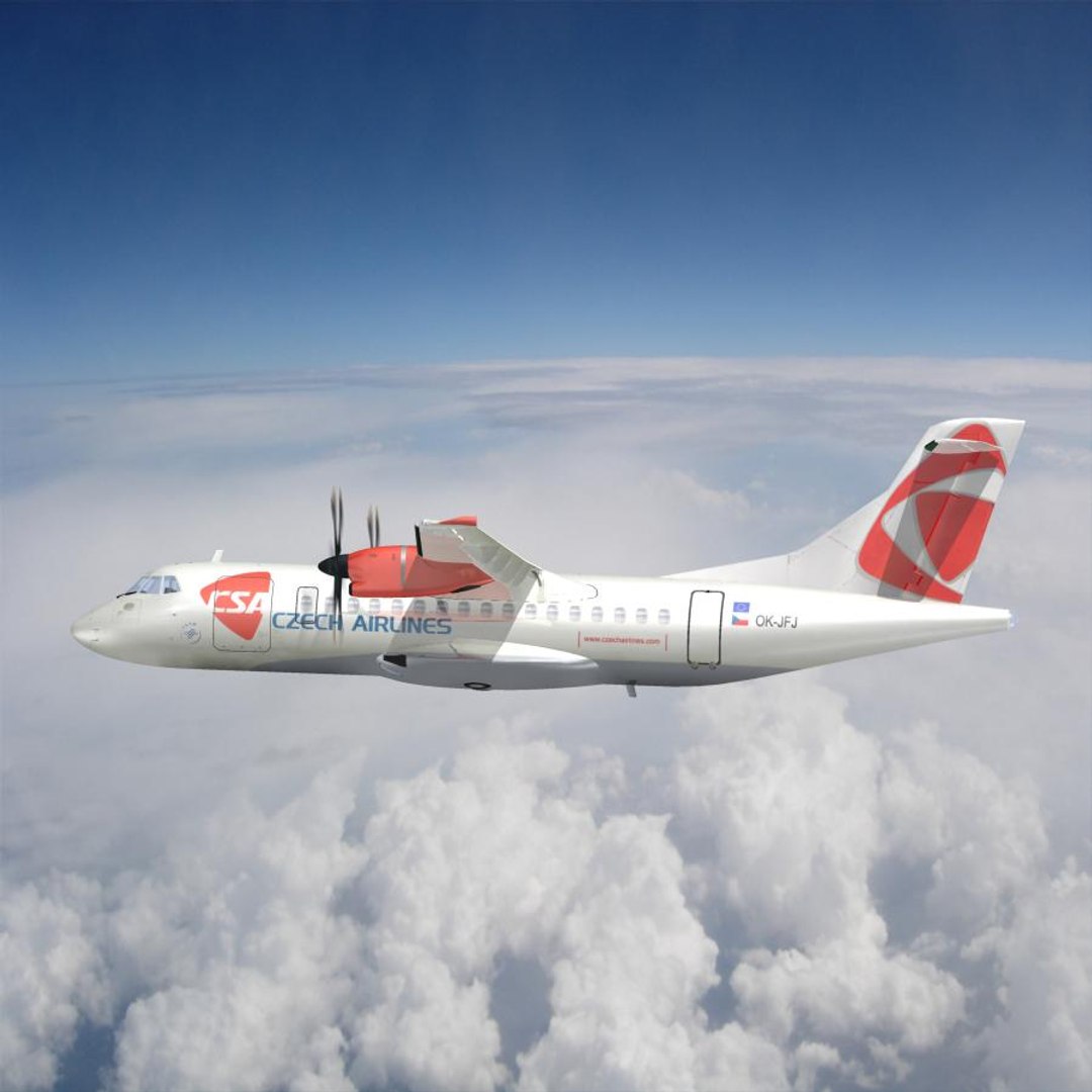 Atr 42-500 Airliner Csa 3ds