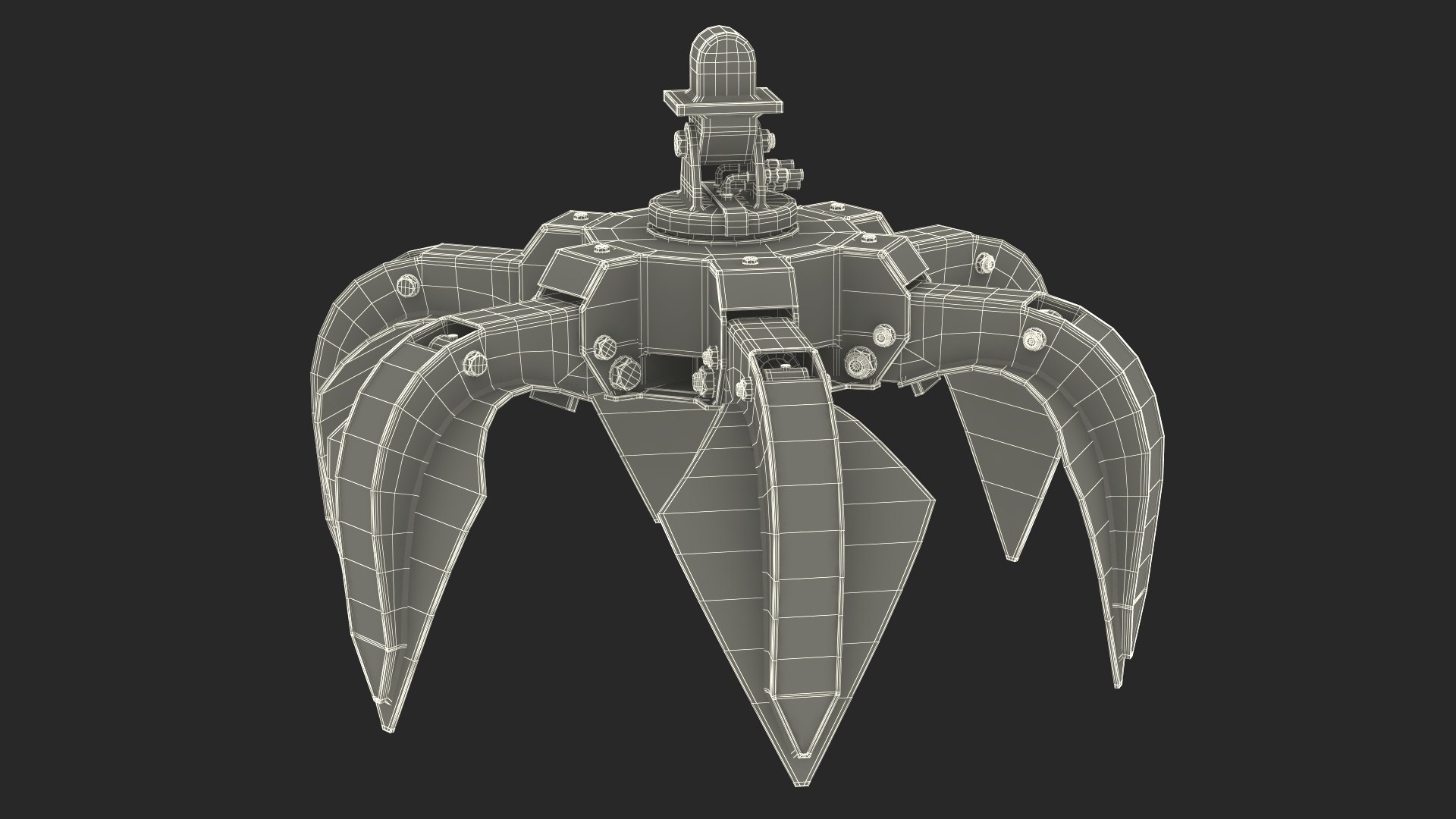 3D Industrial Scrap Grabber Rigged Model - TurboSquid 2355302